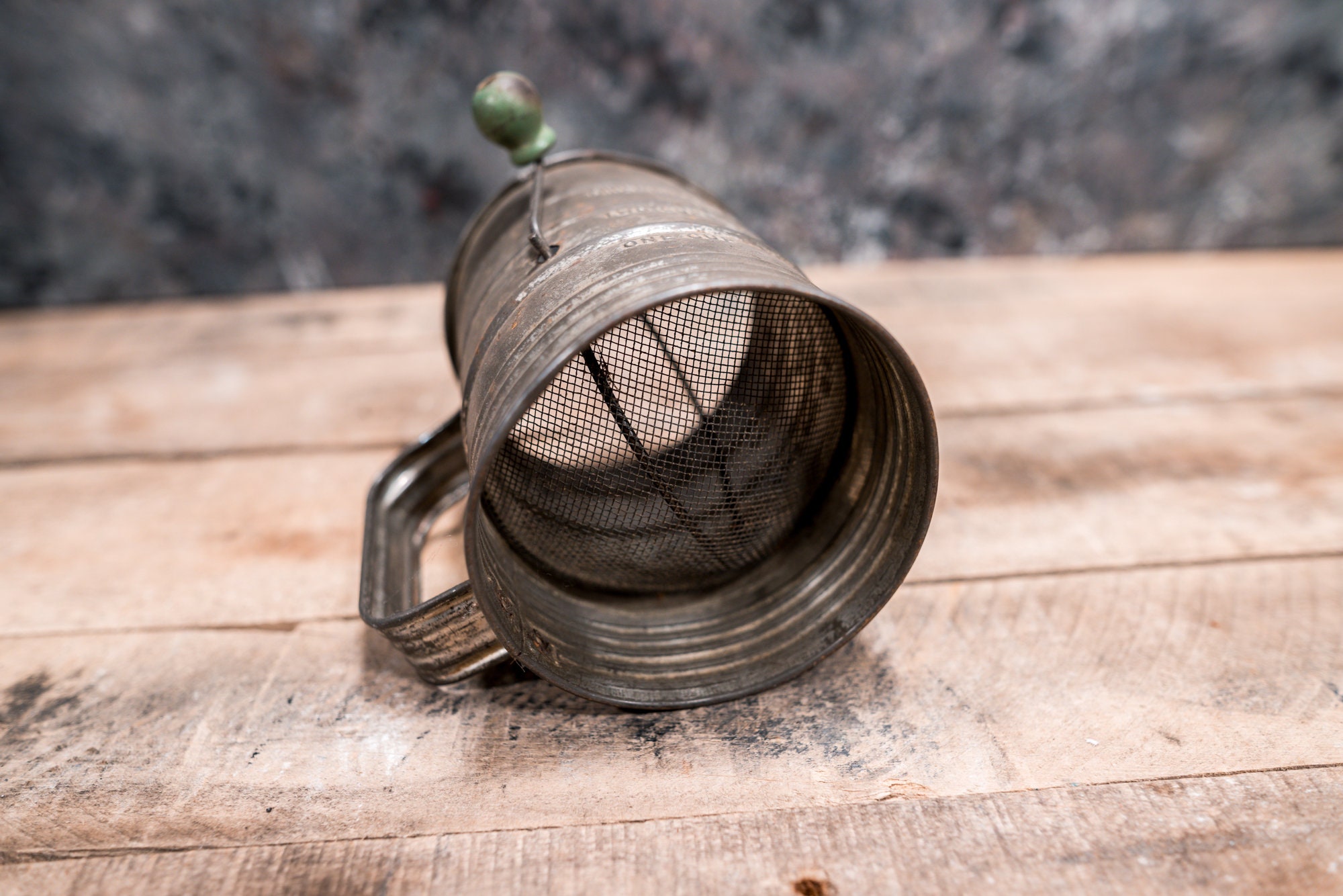 Vintage Bromwell's Measuring Sifter Flour Sifter 3 Cup Measuring Sifter ...