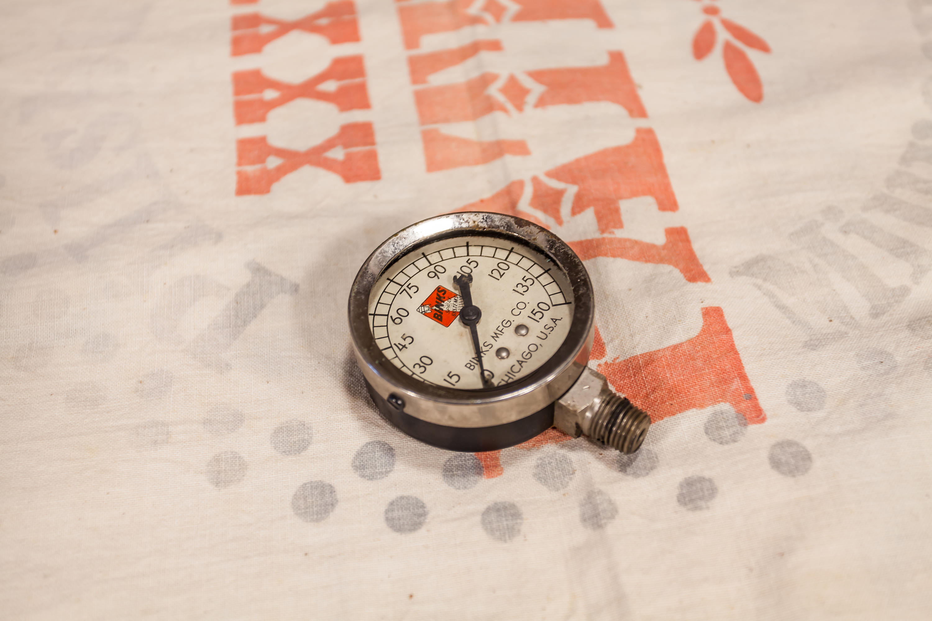 Vintage Binks Mfg Co. Gauge, Industrial Gauge, Steampunk Rustic Decor ...