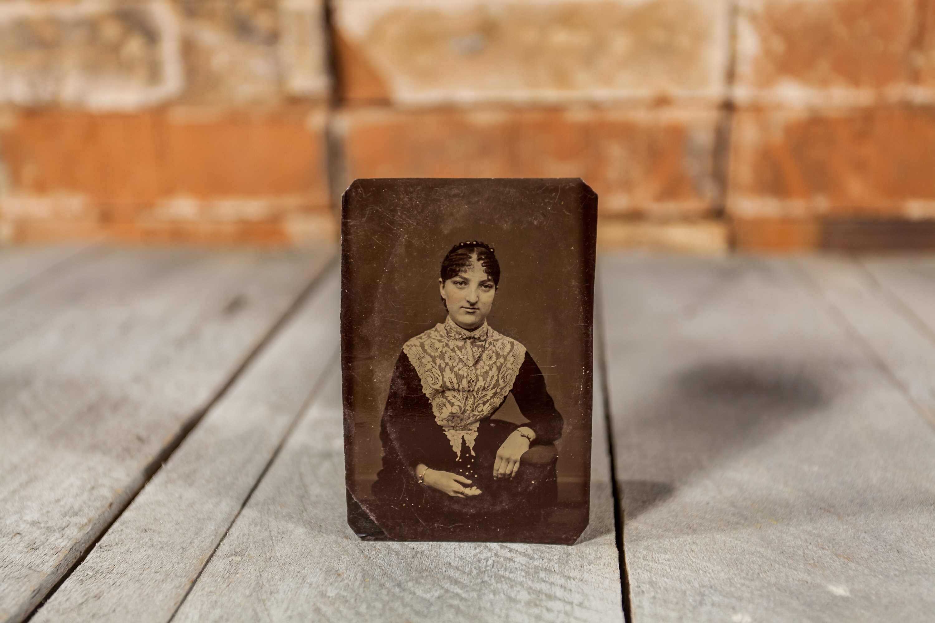 Antique Tintype Photography Woman Photo Tintype Photograph Photo Props