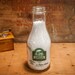 Vintage Hartzler Family Dairy Glass Milk Bottle, Wooster Ohio Green ...