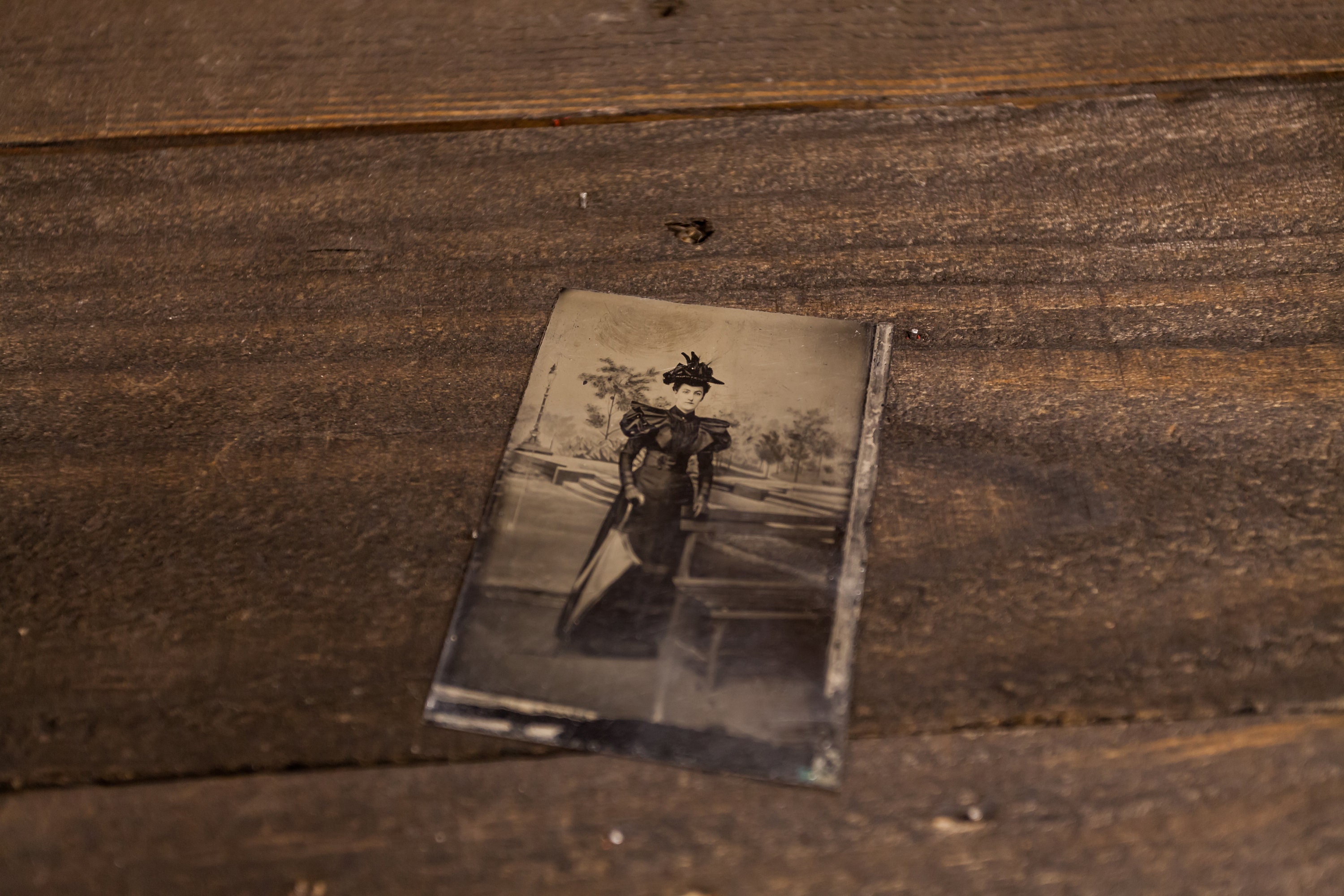 Antique Tintype Photography Woman Photo Tintype Photograph Photo Props