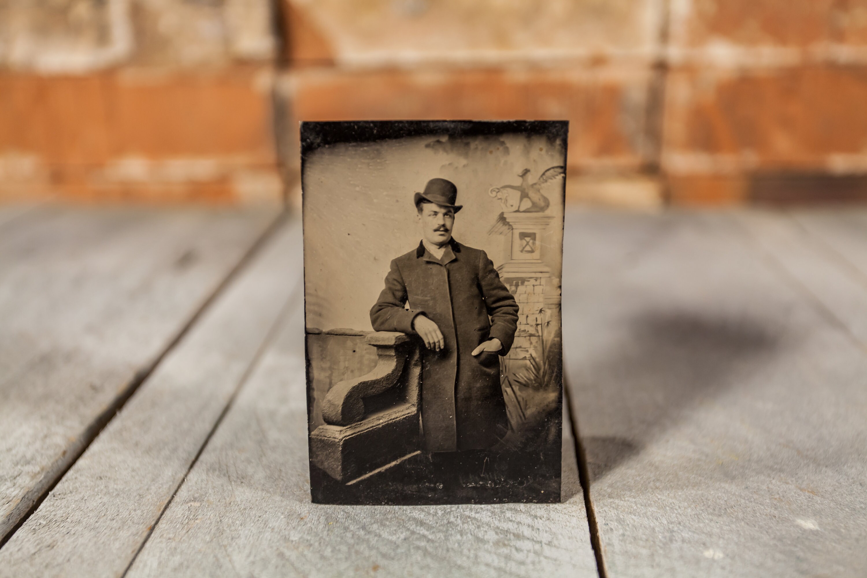 Antique Tintype Photography Man Photo Tintype Photograph Photo Props