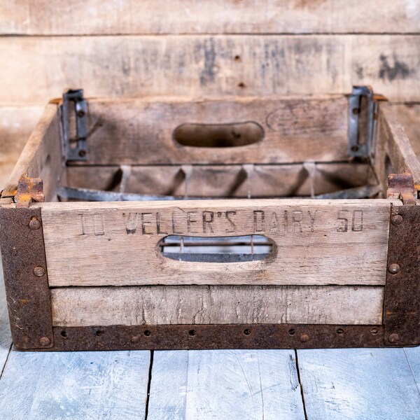 Vintage Milk Crate - Etsy