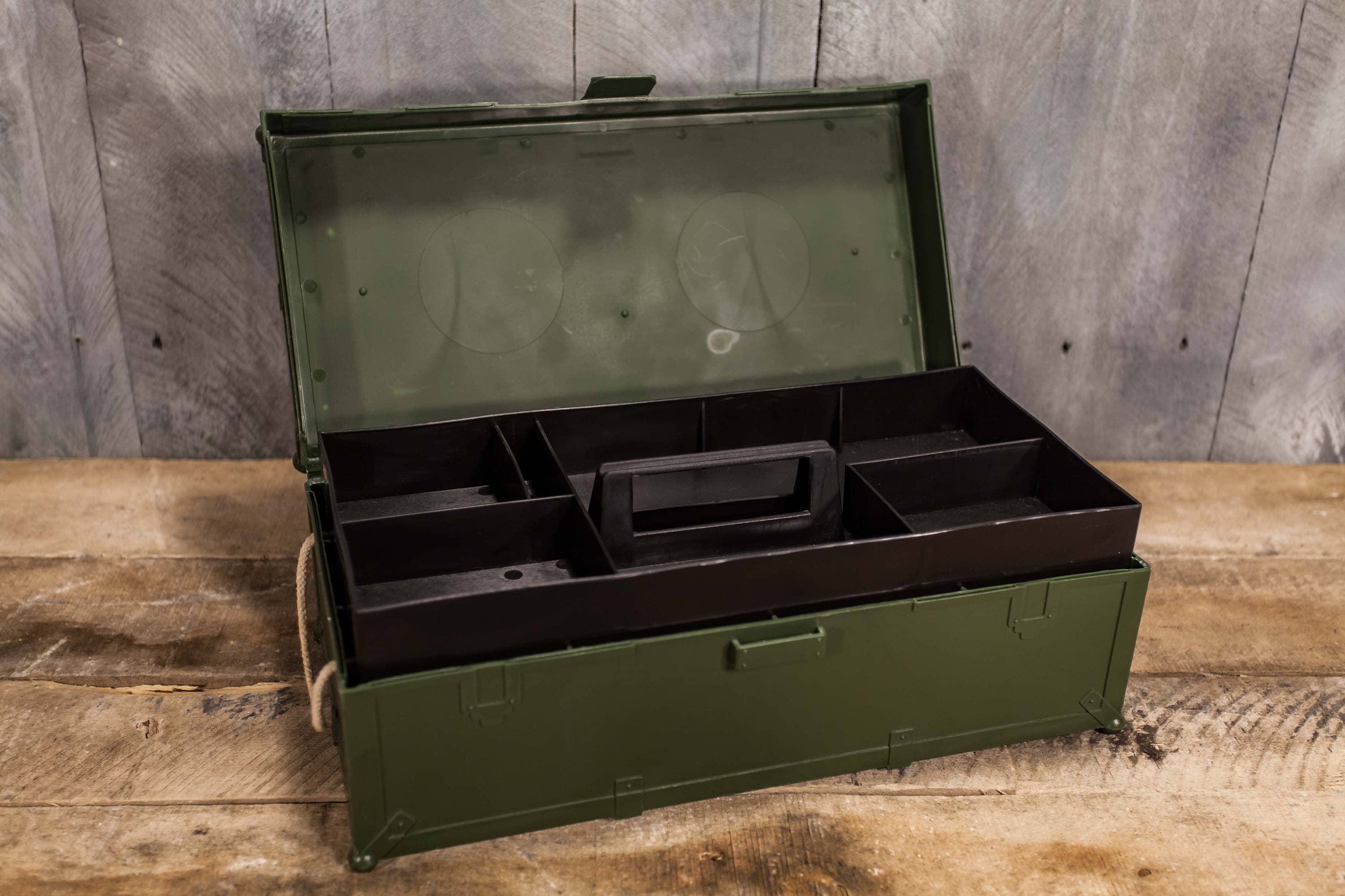 Vintage GI Joe Foot Locker Green Clothes Accessories Storage Trunk Box ...