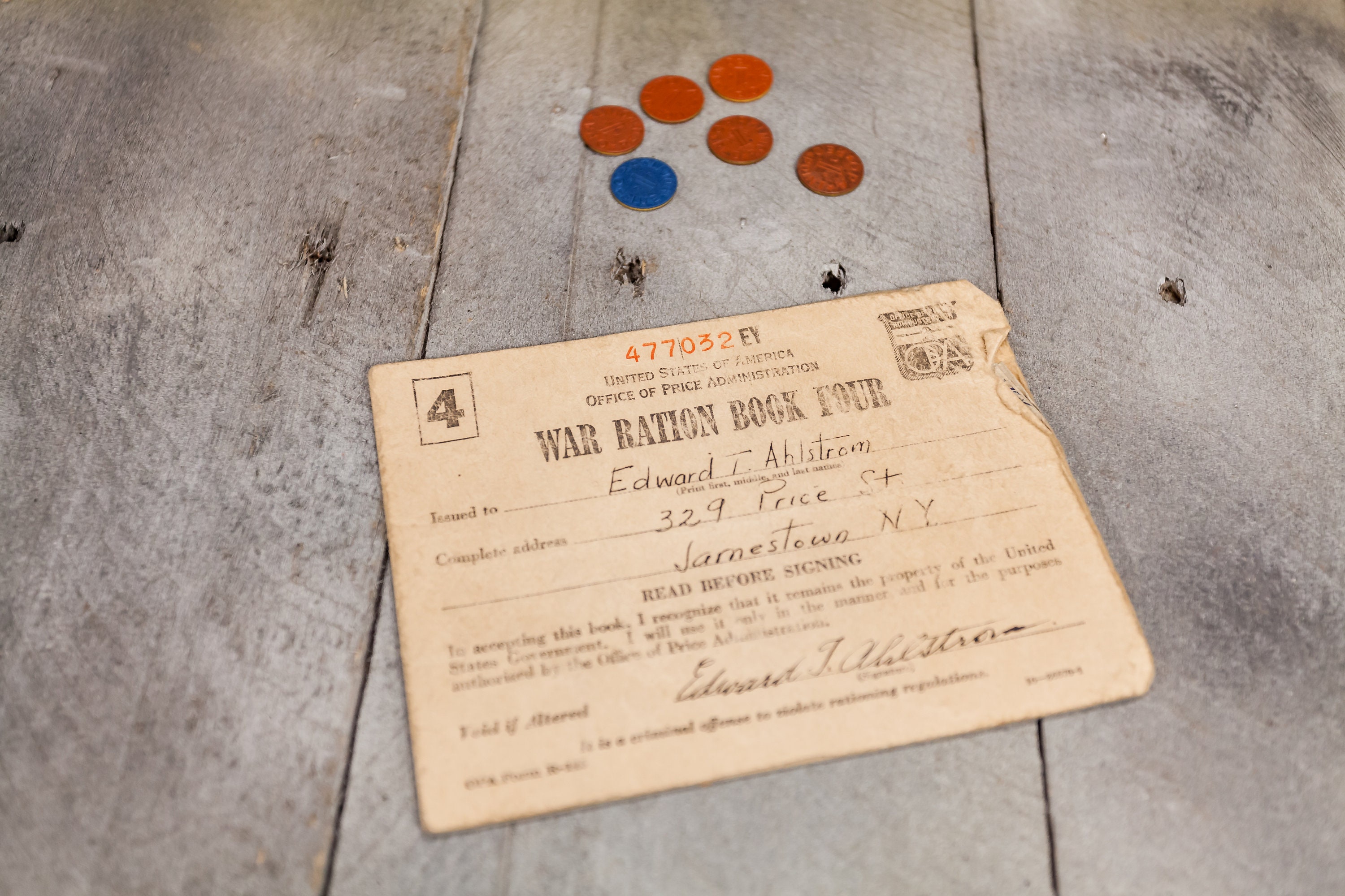 Vintage WWII US War Ration Books Lot with Tokens Military Man Cave ...