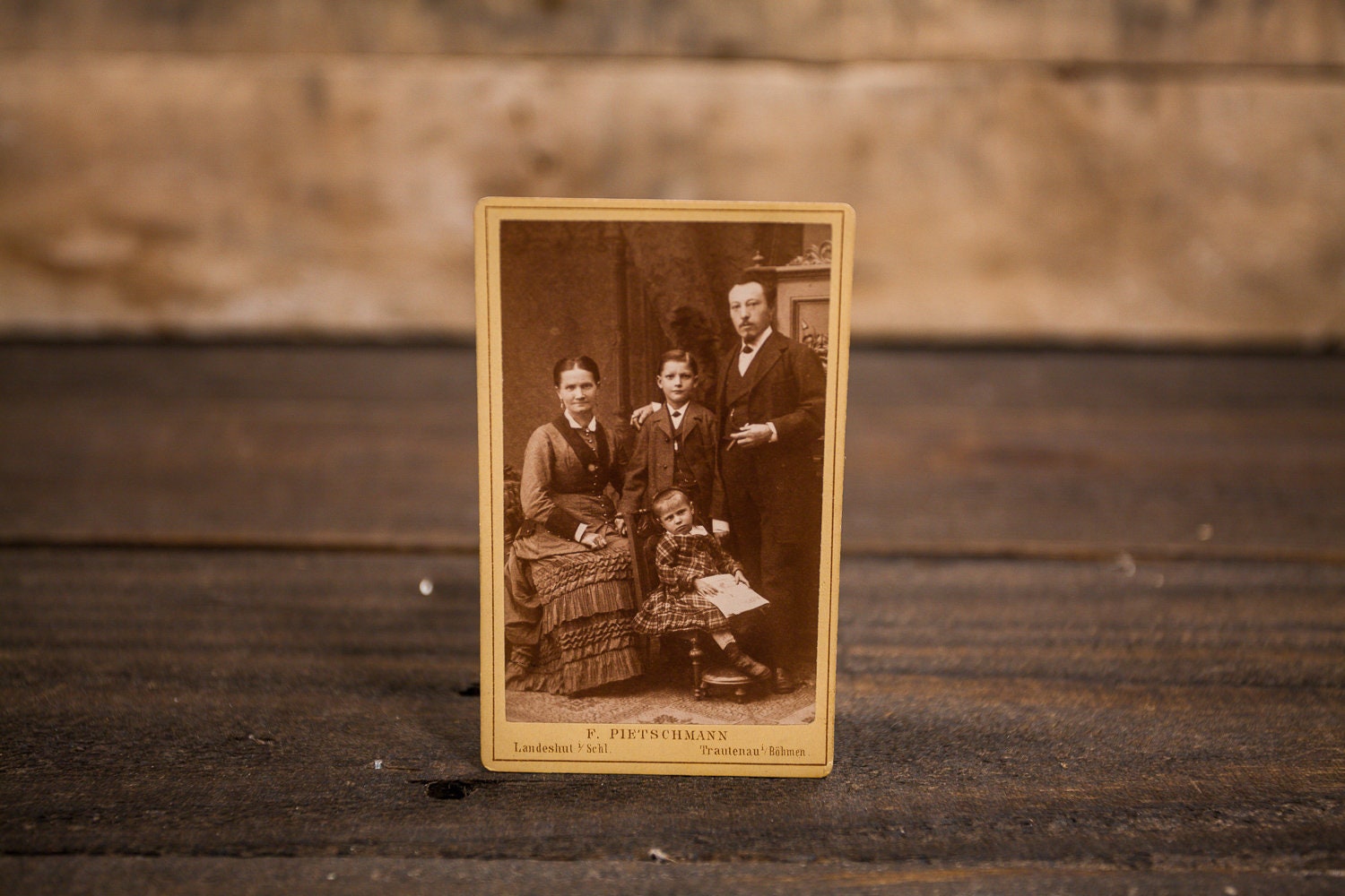 Antique Lot of 2 Cabinet Cards Photography Family Man - Etsy