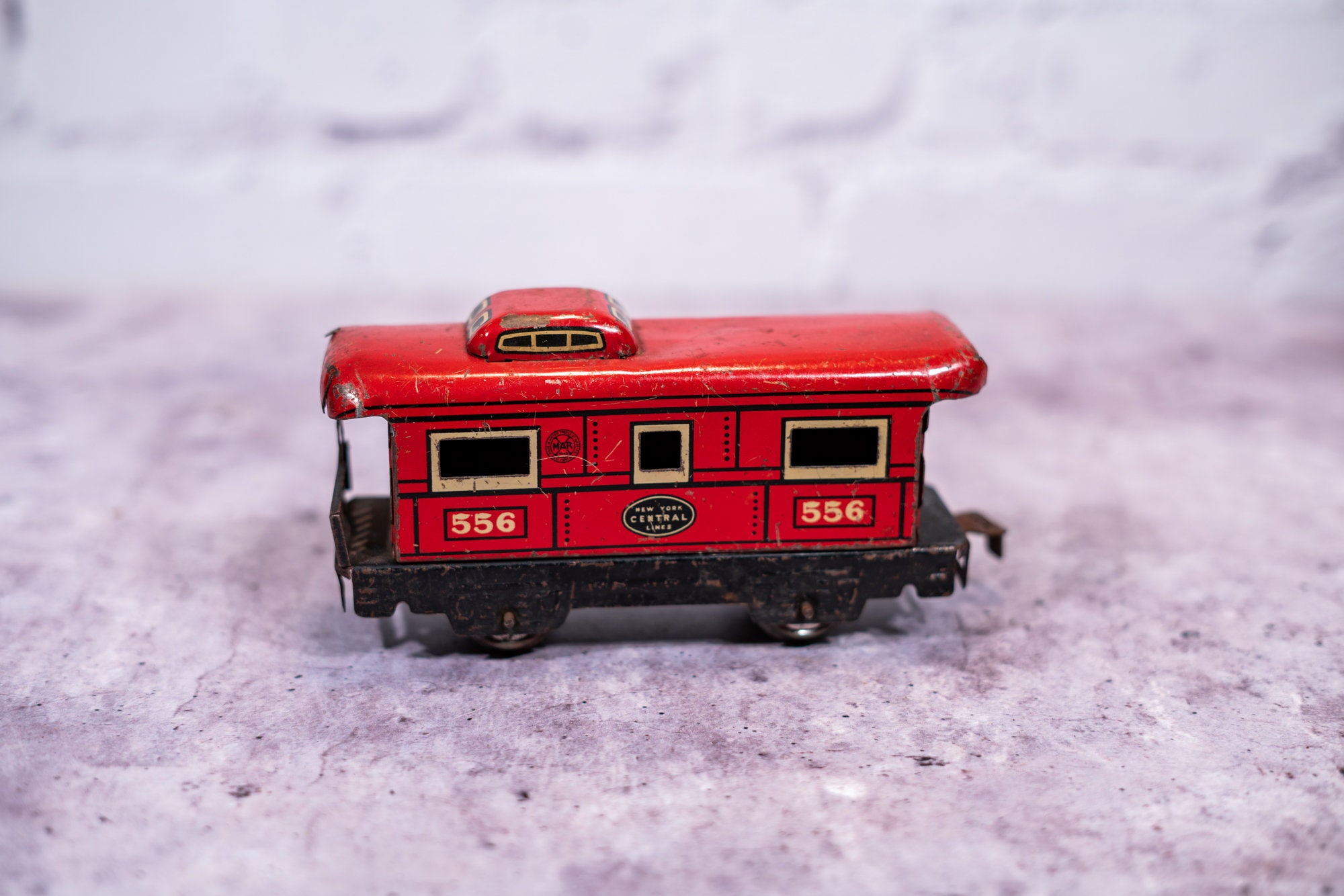 Vintage 1940s Marx New York Central 556 Tin Train Toy Train Railroad Car