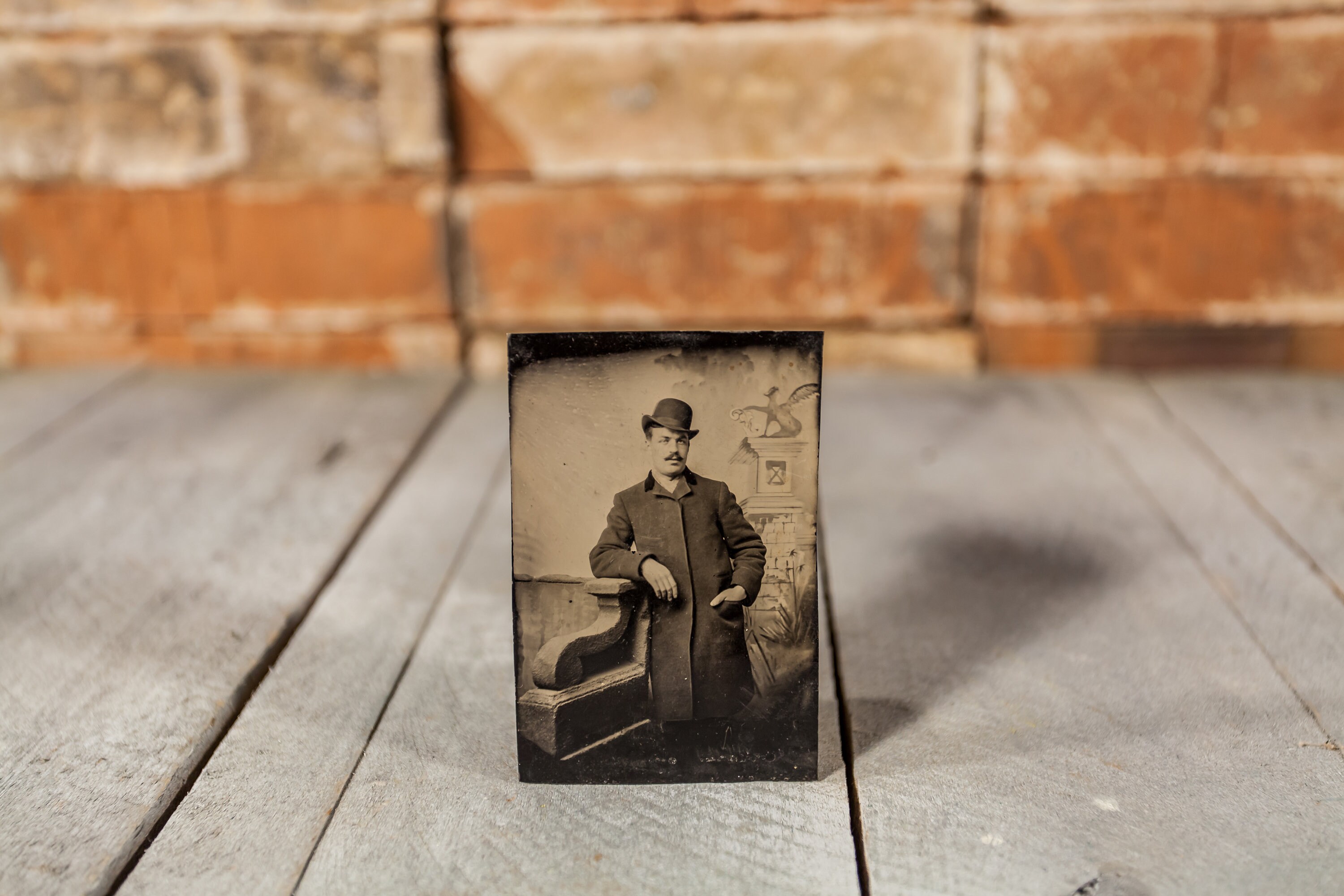 Antique Tintype Photography Man Photo Tintype Photograph Photo Props