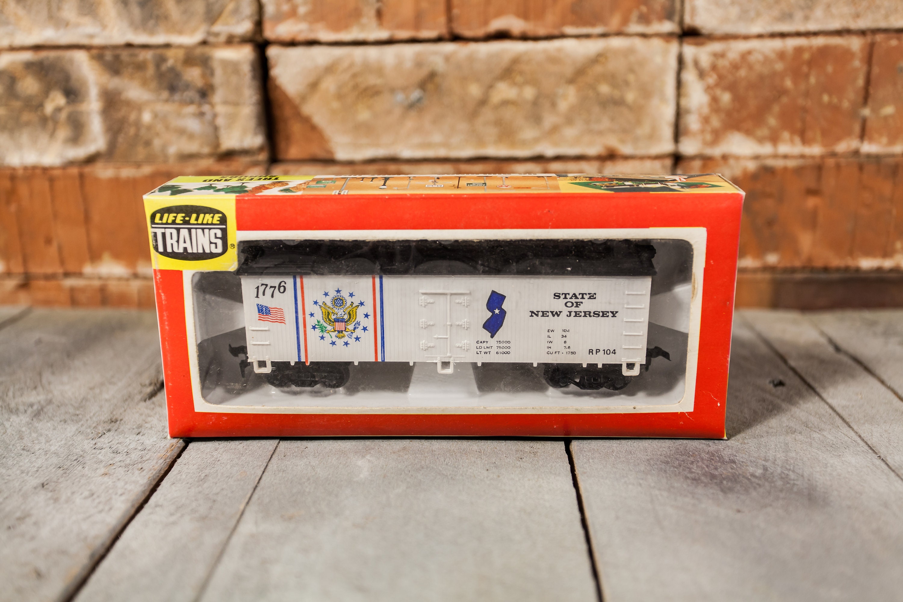 Vintage New Jersey 1776 HO Scale Reefer Car Train Life-LIke Train ...