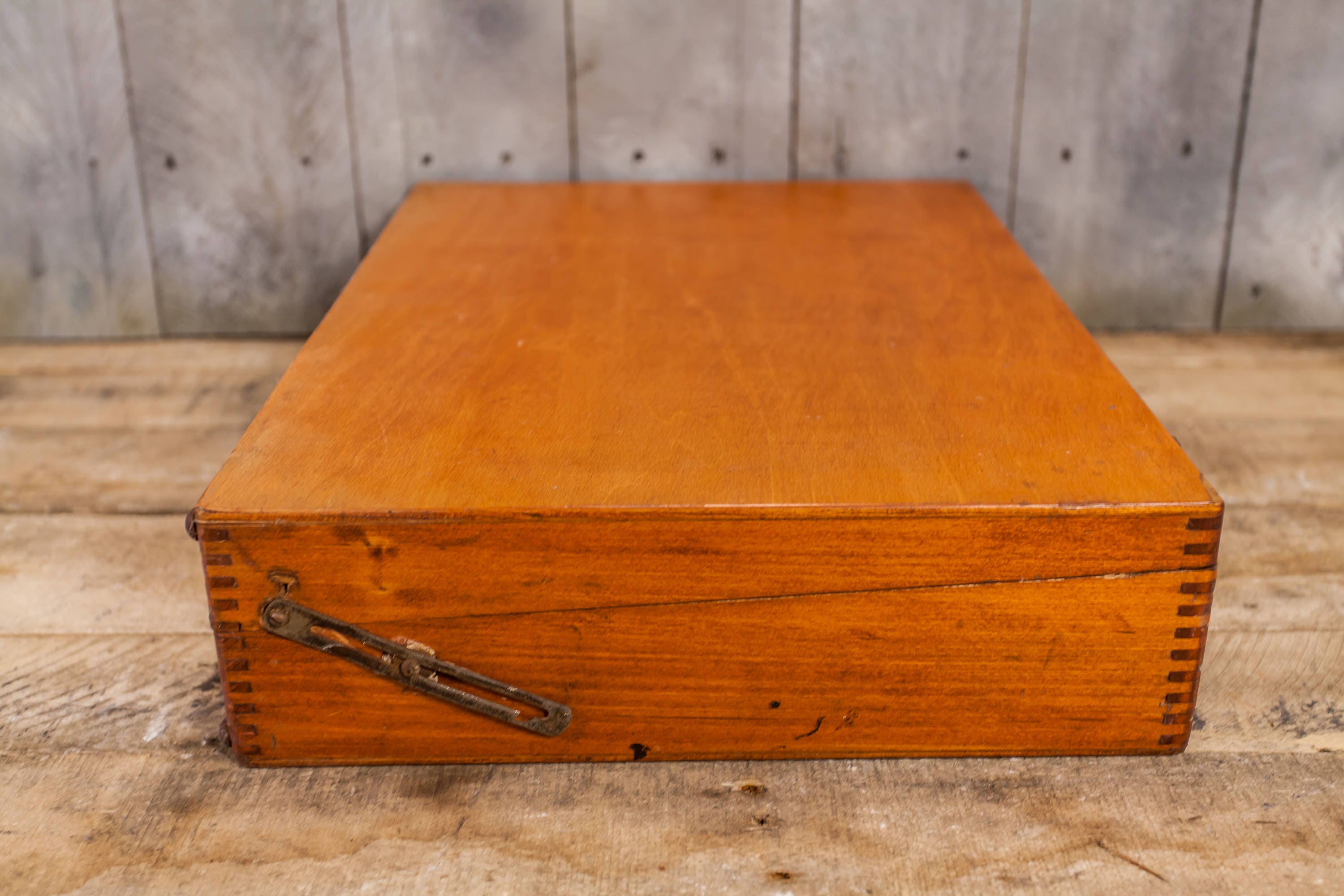 Vintage A&B Smith Co. Wooden Painters Box Briefcase Dovetailed ...