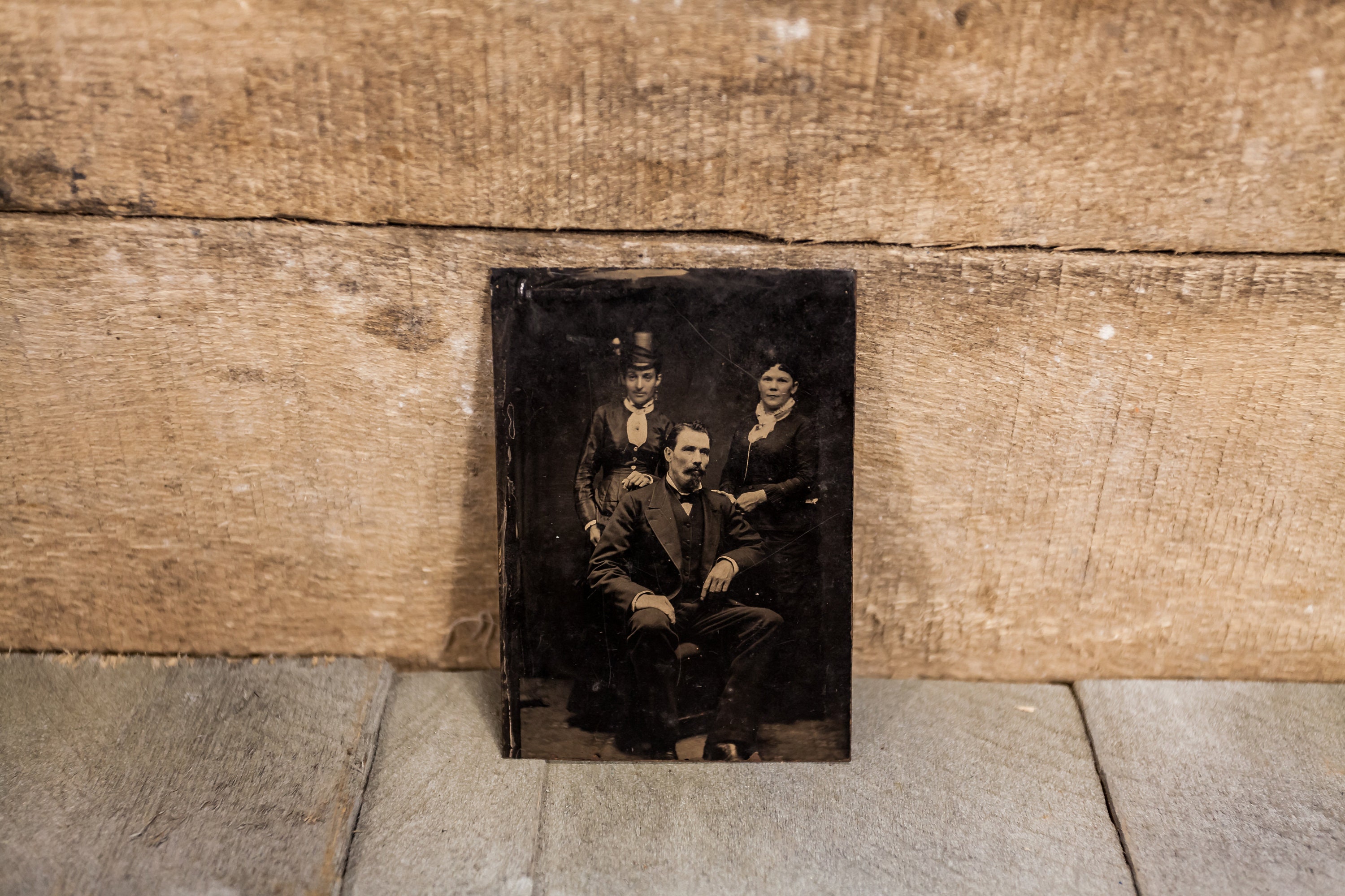 Antique Tintype Photography Family Photo Tintype Photograph Photo Props