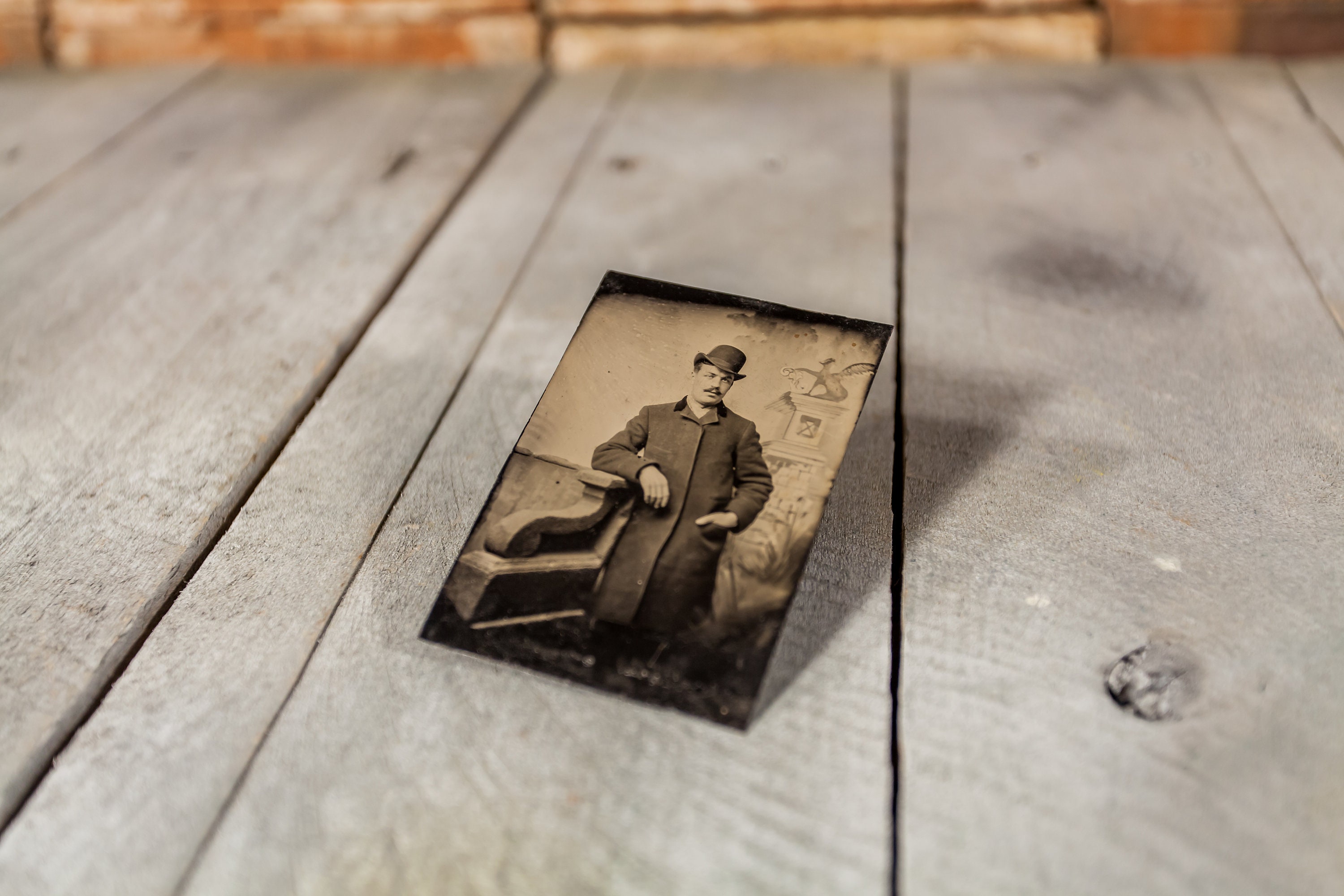 Antique Tintype Photography Man Photo Tintype Photograph Photo Props
