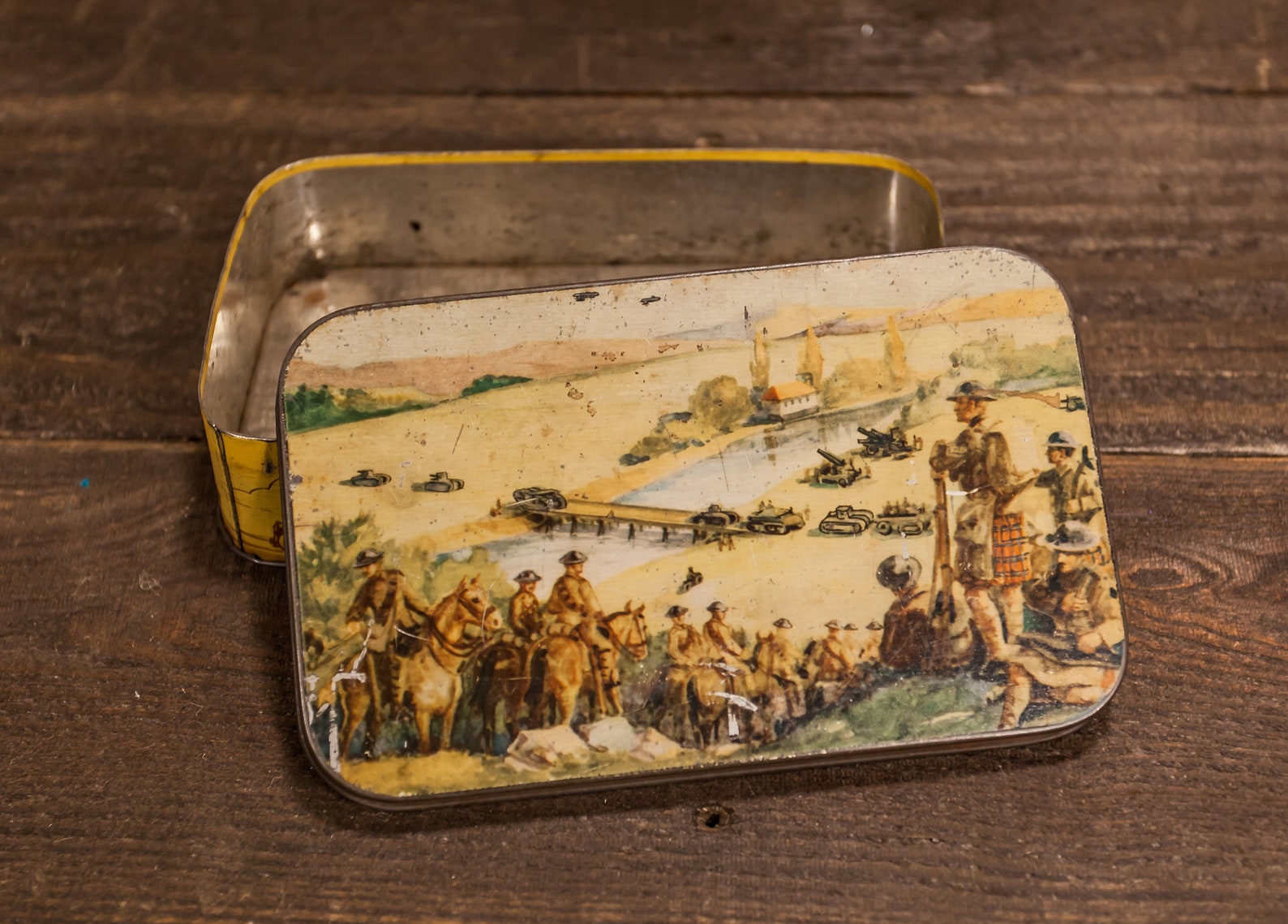 Rare 1920s A Callard And Bowser Butterscotch Candy Tin Military Etsy
