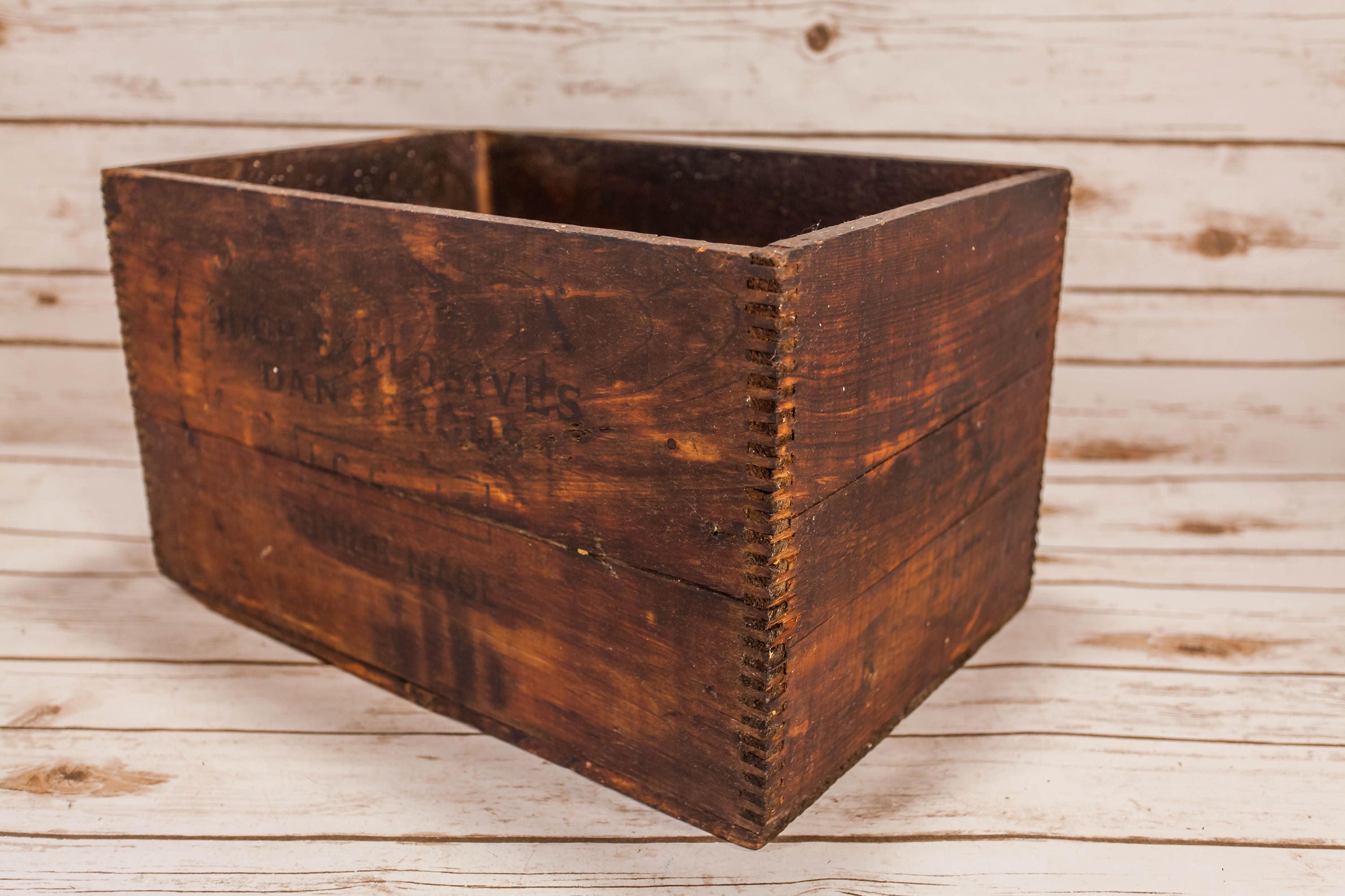 Vintage High Explosives Dangerous Crate I.C.C. 14 Union Made Crate ...