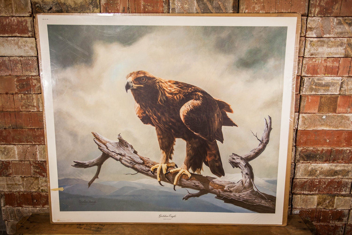 Vintage Charles Frace Golden Eagle Signed Limited Edition Print Plate ...