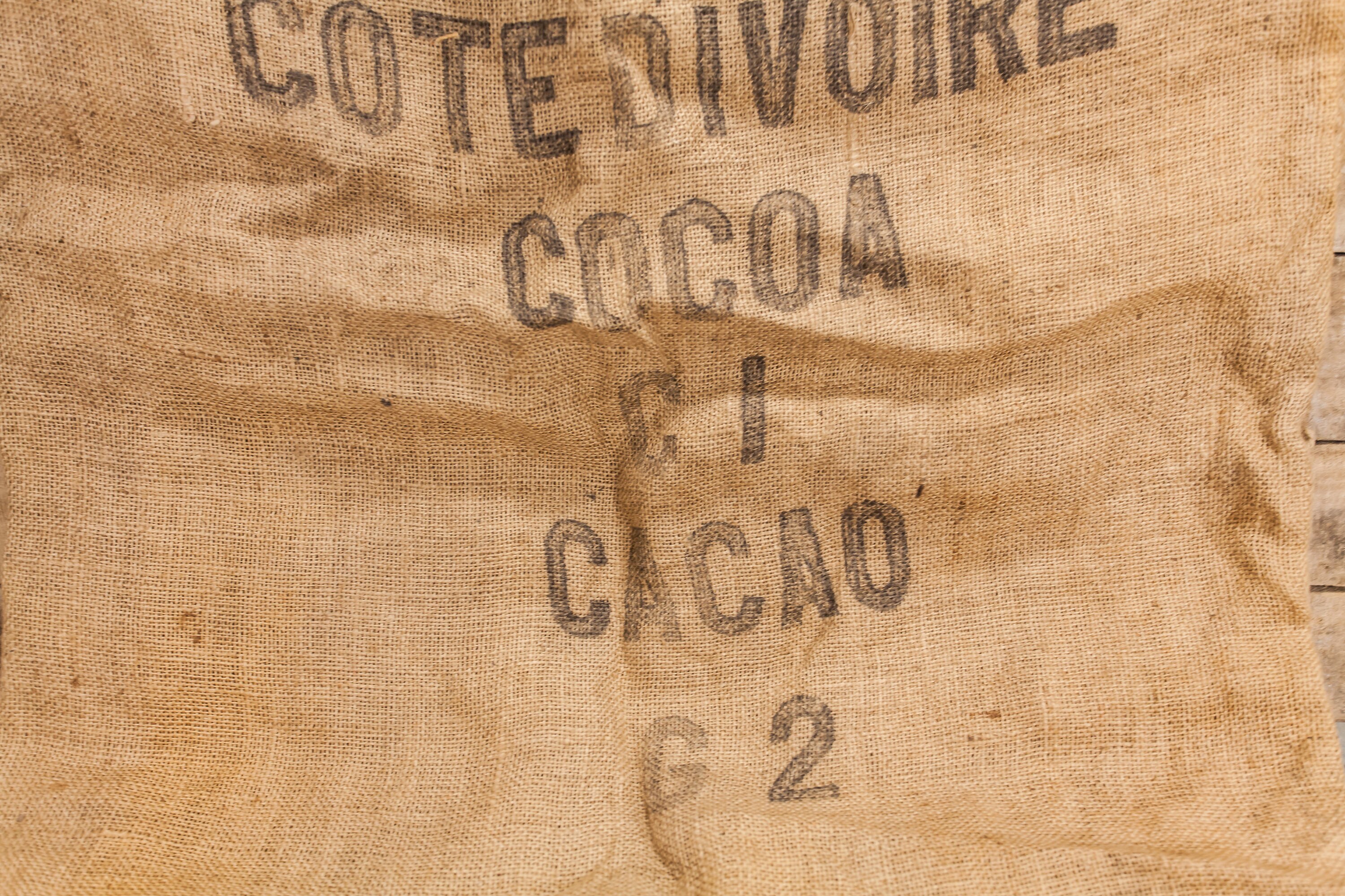 Vintage Burlap Ivory Coast Cocoa Sac Rustic Primitive Farmhouse ...