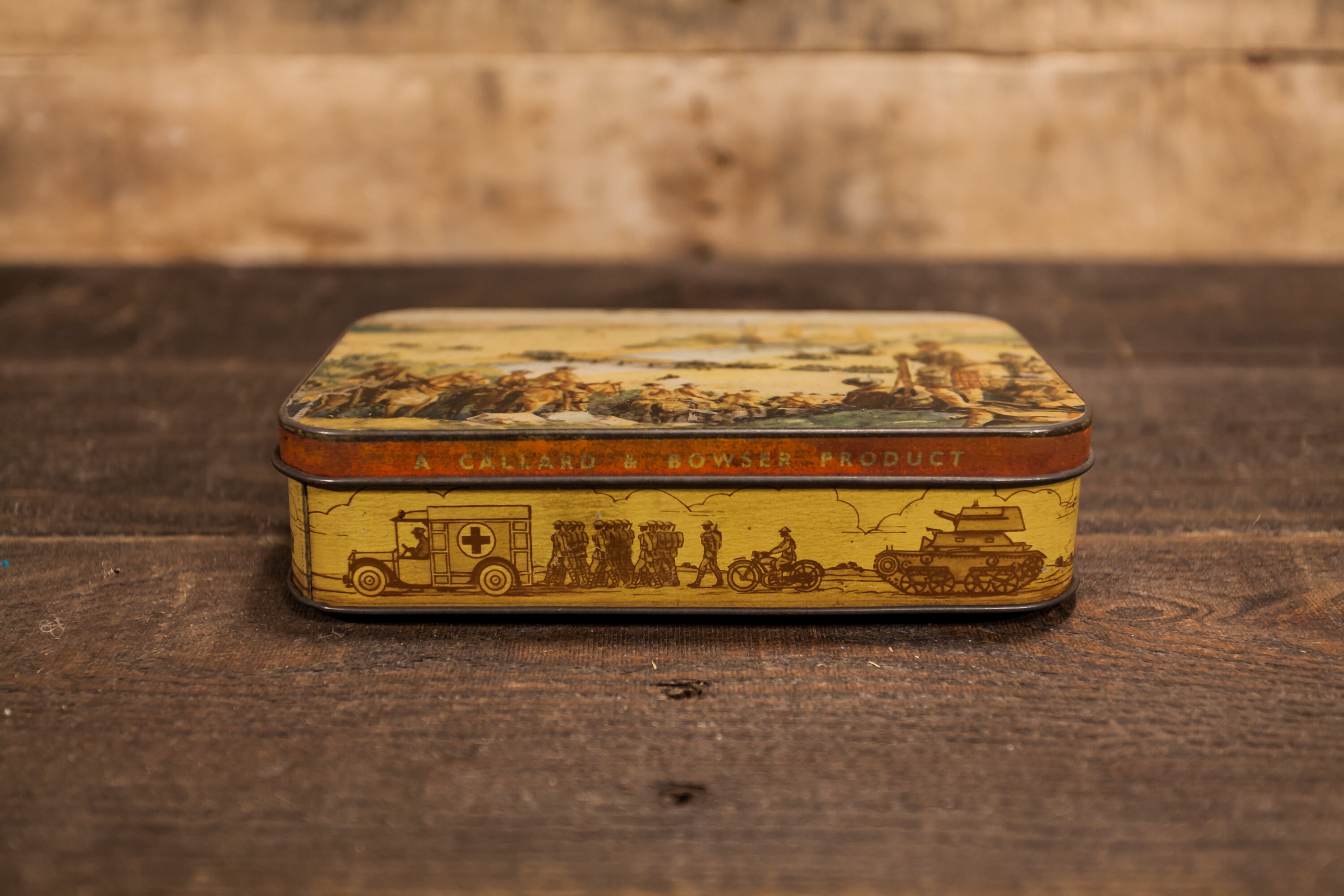 Rare 1920s A Callard And Bowser Butterscotch Candy Tin Military Etsy