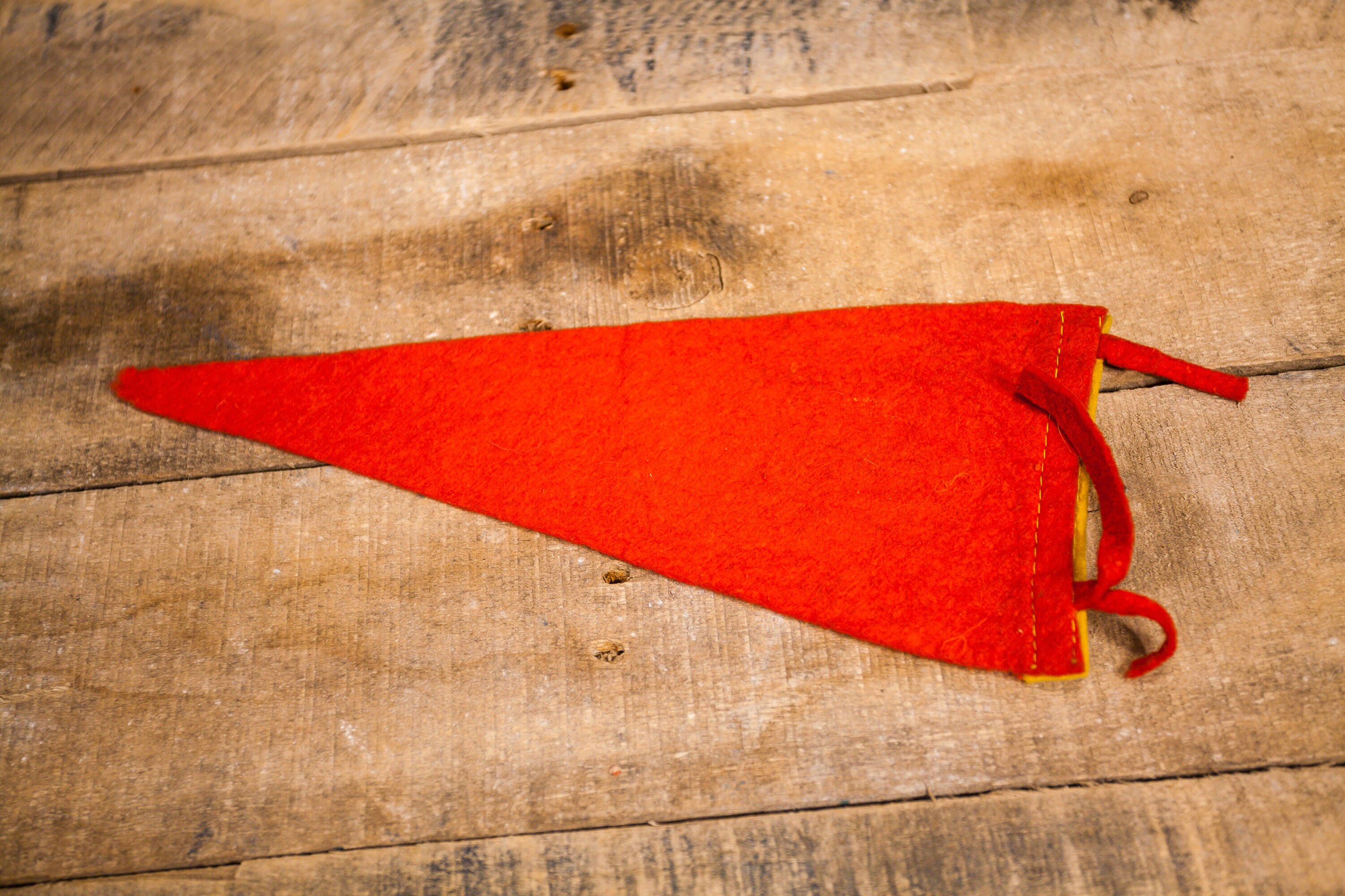 Vintage St. Ignace Michigan Felt Pennant Souvenir Banner Flag Man Cave ...