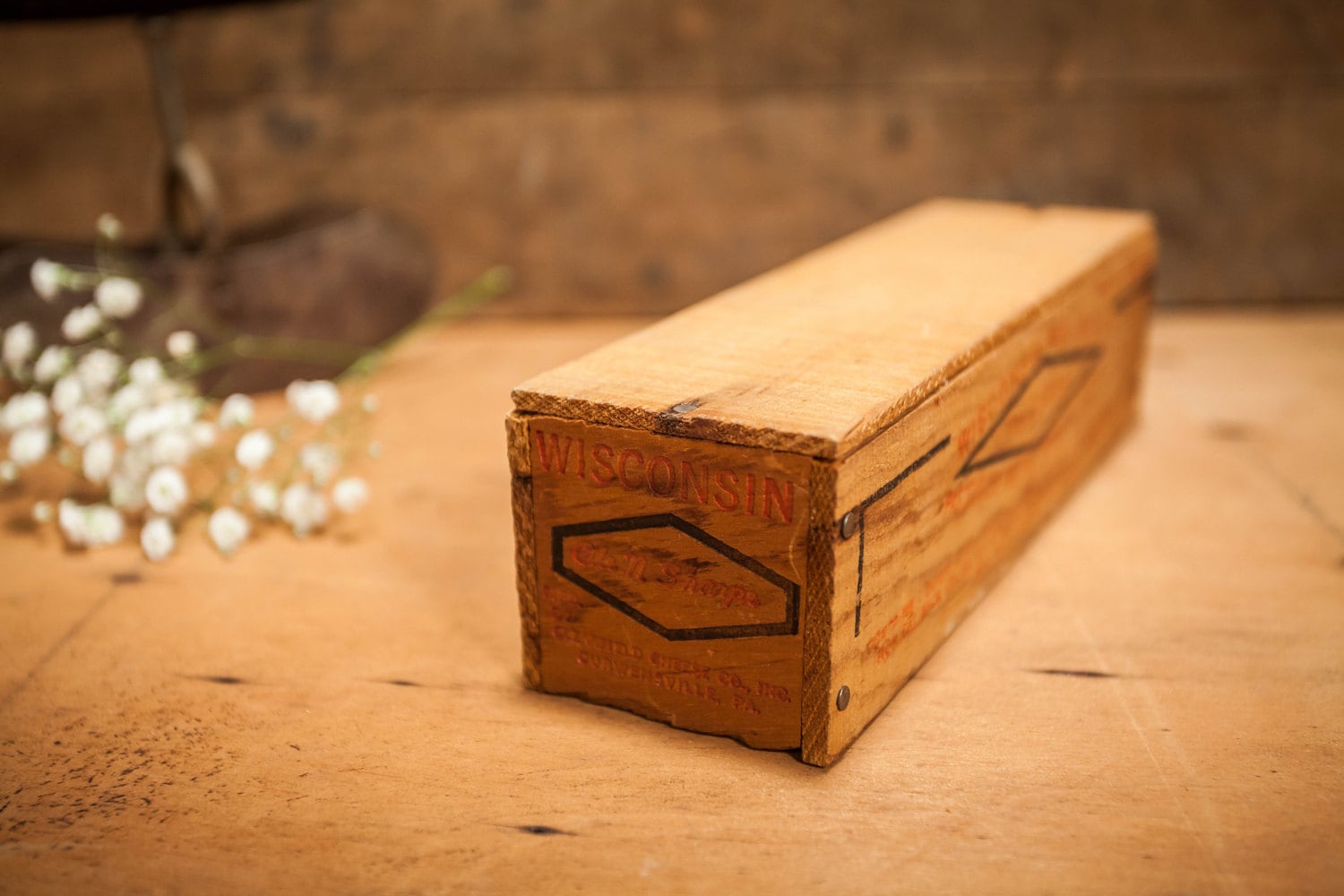 Vintage Wisconsin Cheese Wooden Crate Cheese Box Advertising Wooden ...