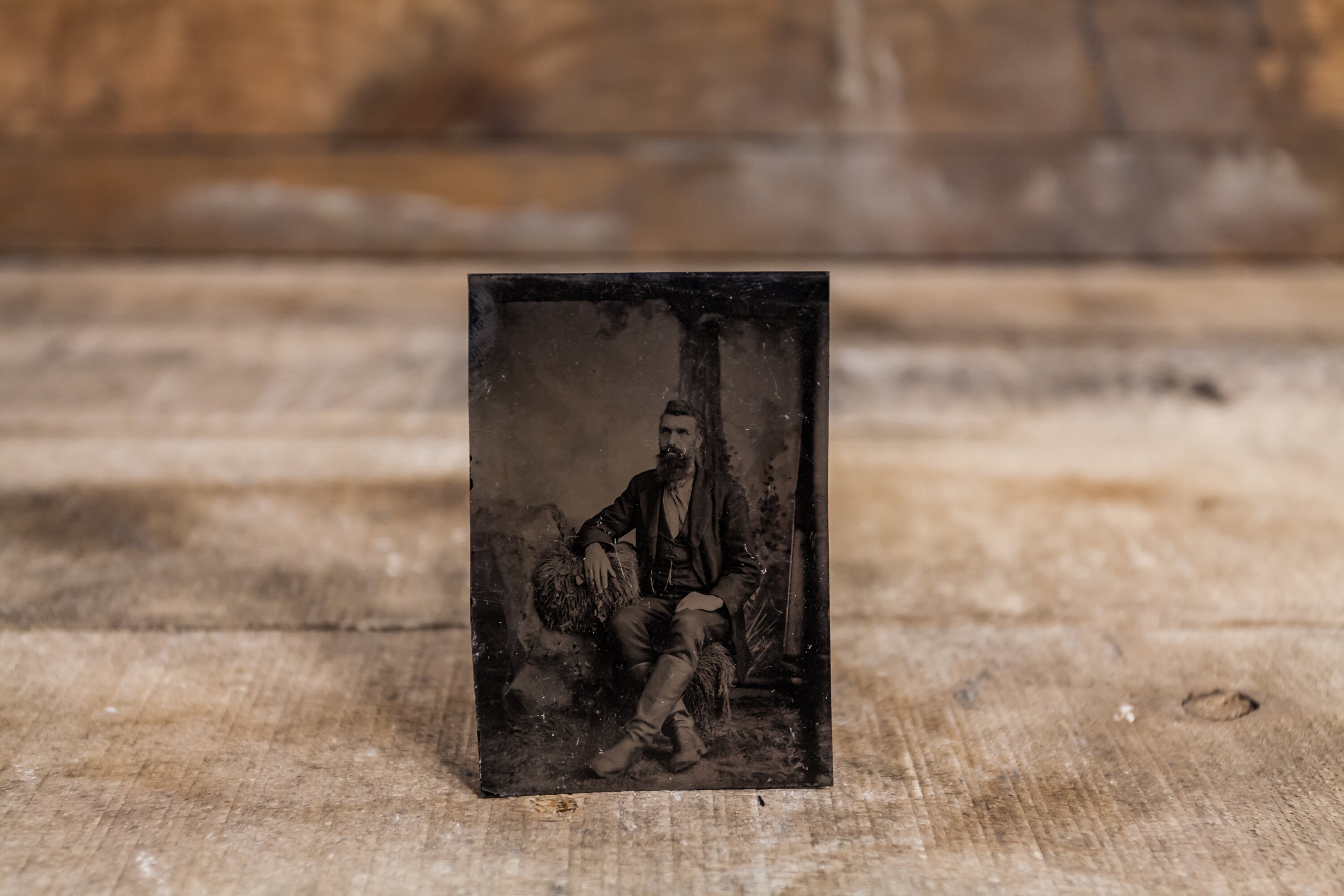 Antique Tintype Photography Man Photo Tintype Photograph Photo Props