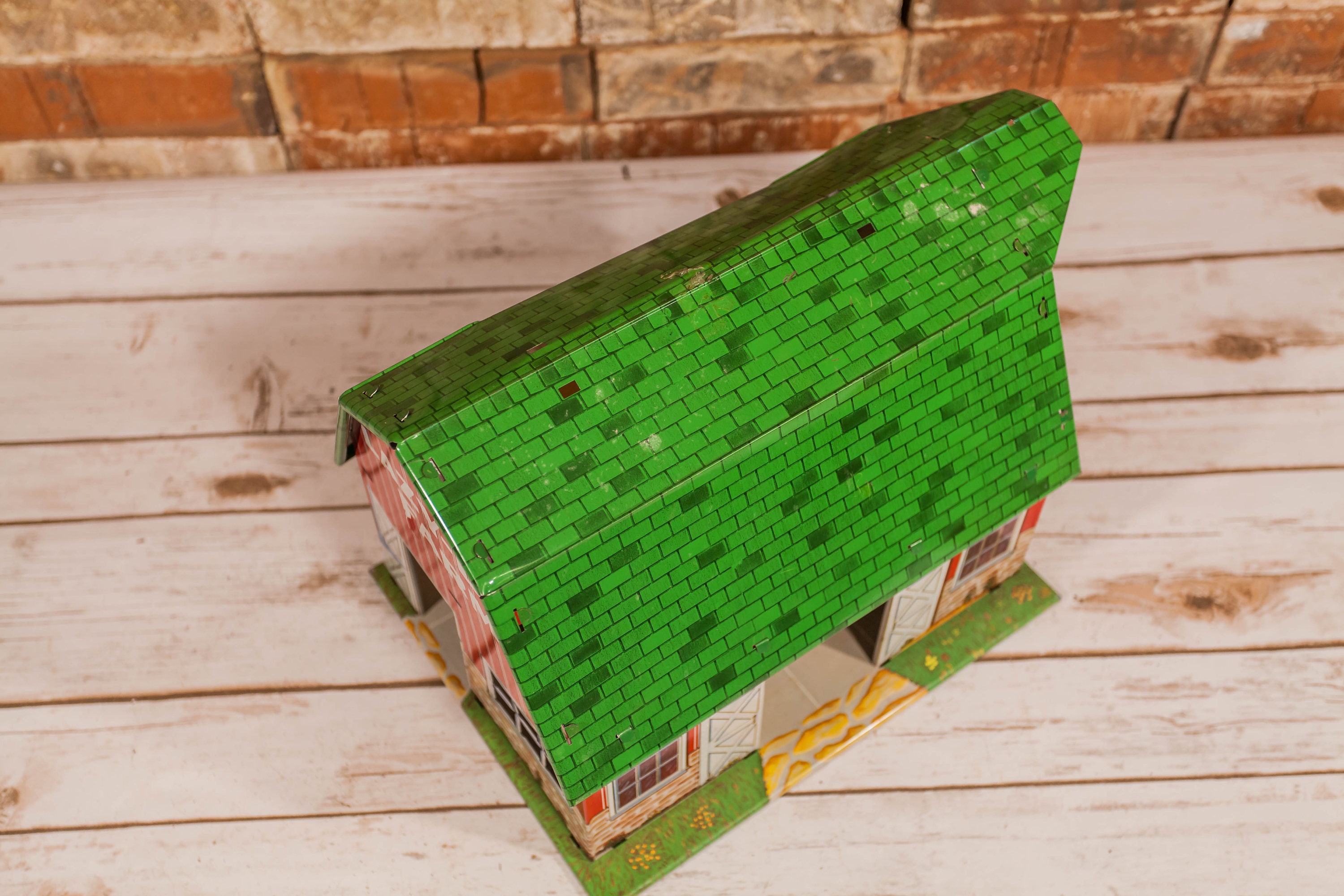 Vintage Marx Lazy Day Farm Tin Litho Barn Marx Toy Kids Baby Room Decor ...