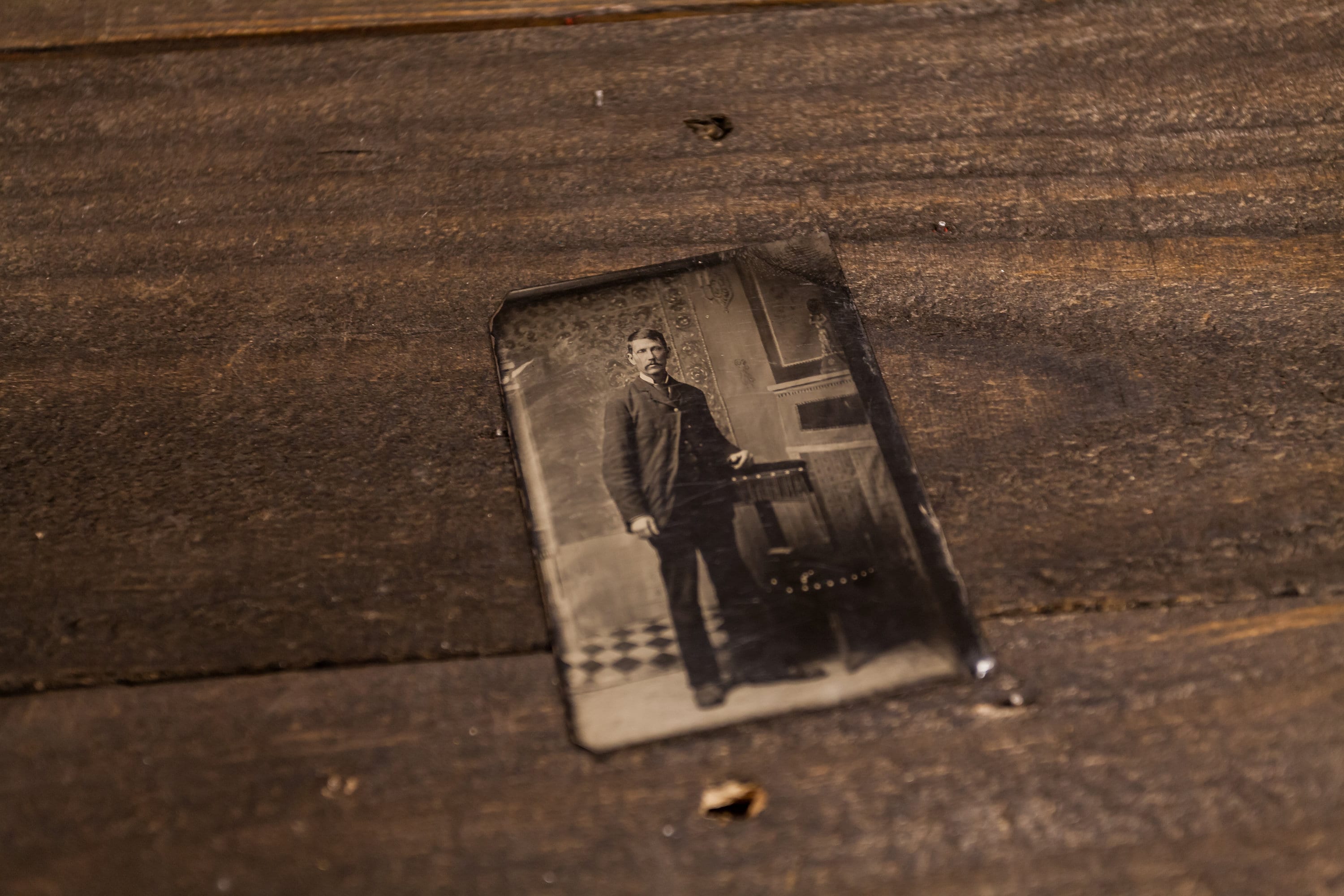 Antique Tintype Photography Man Photo Tintype Photograph Photo Props