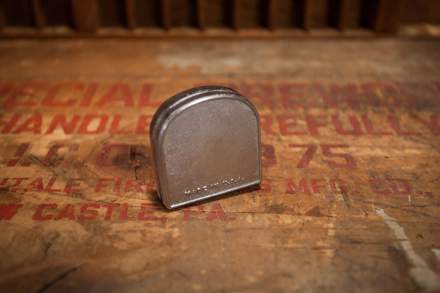 Vintage Tul-Shed Steel Tape Measure 12ft Metal White Tape Tool Garage ...