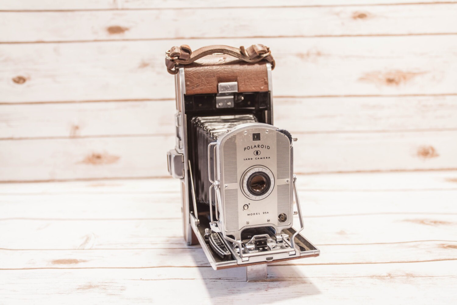 Vintage Polaroid Land Camera Model 95A Case Exposure Meter Photography ...