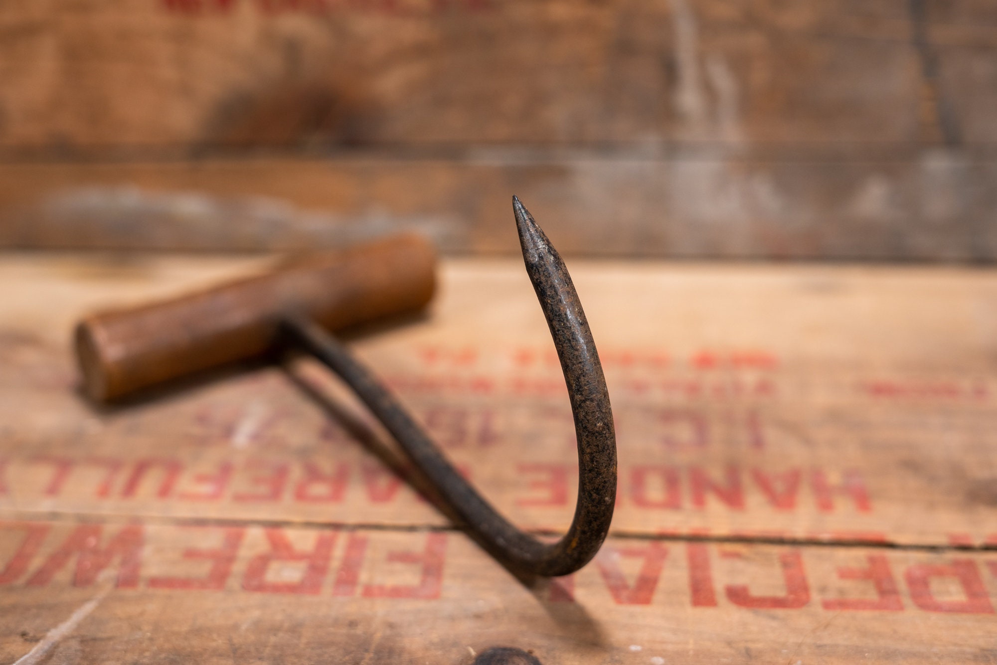 Vintage Farmers Hay Bale Hook Primitive Farm Tool Primitive Decor Barn ...