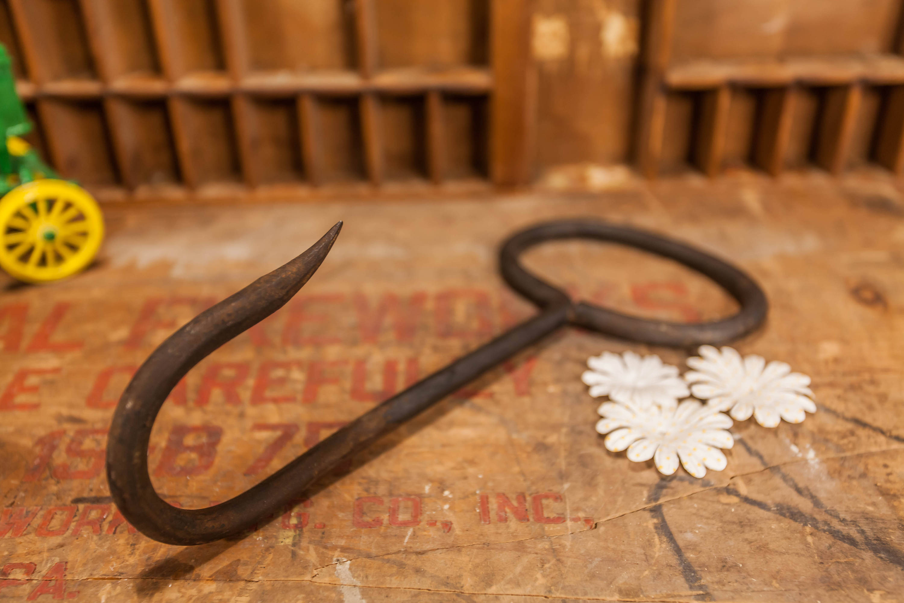 Vintage Farmers Hay Bale Hook, Primitive Farm Tool Primitive Decor Barn ...