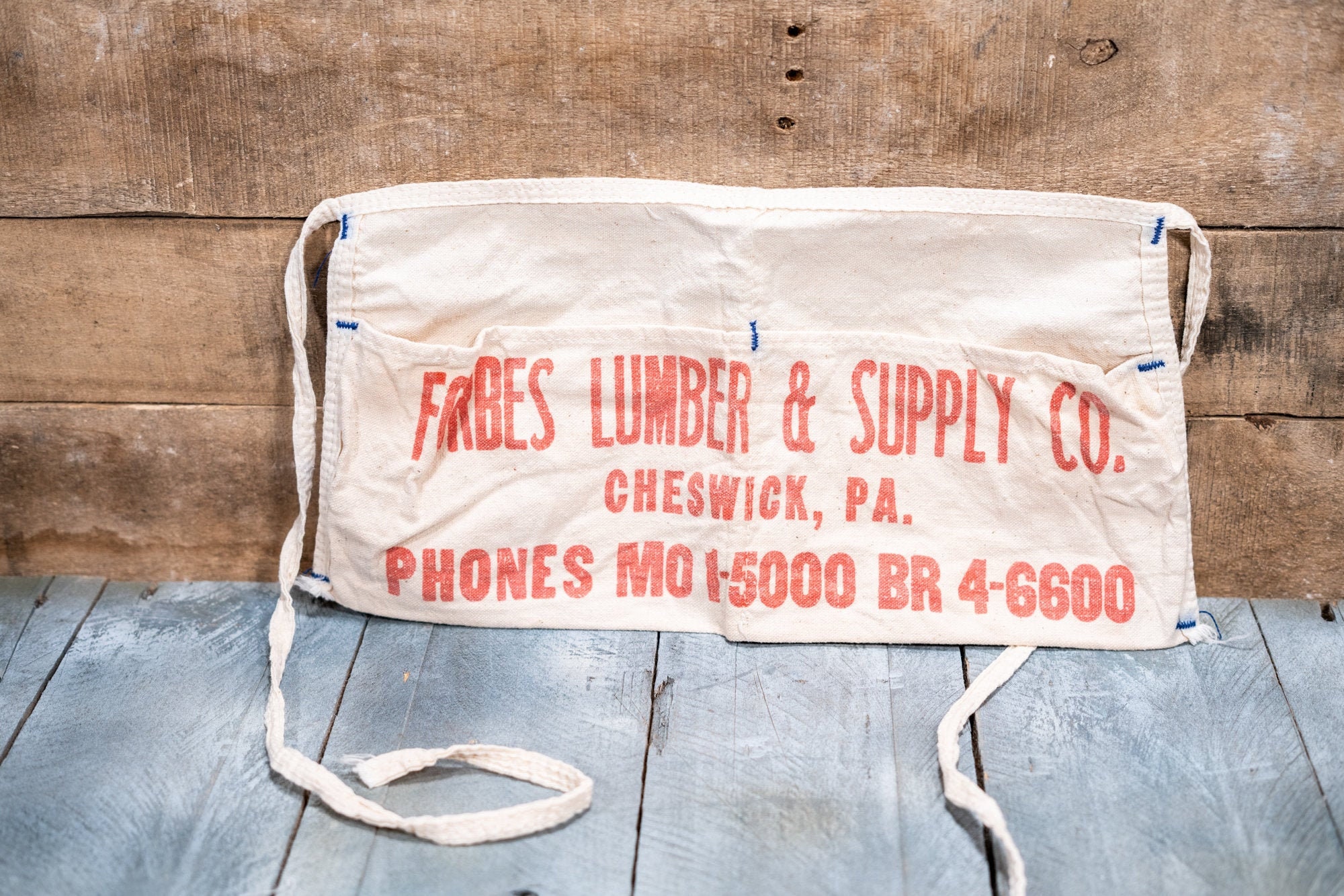 Vintage Carpenter Apron Forbes Lumber & Supply Co. Cheswick PA Hardware ...