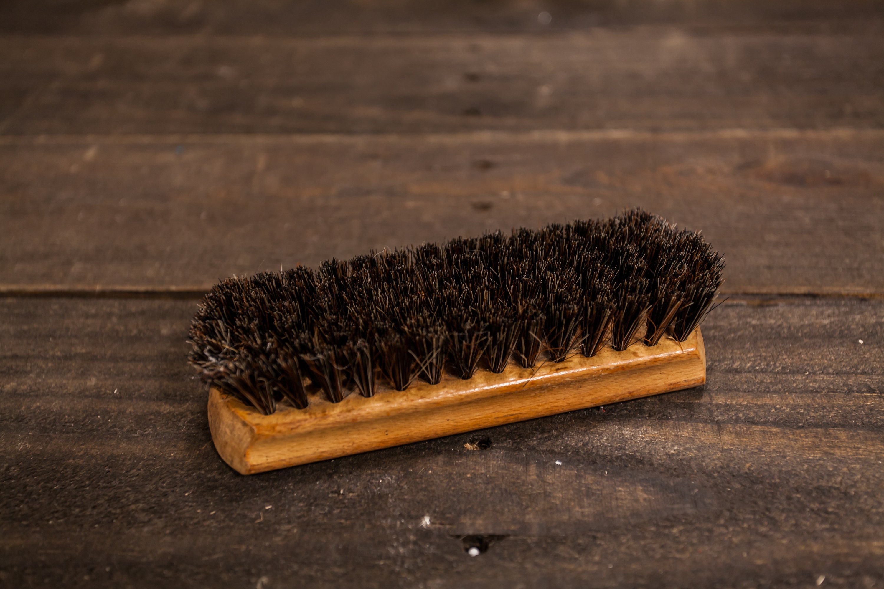 Vintage Griffin Shoe Shine Brush Wood Brush Rustic Polish Brush Man Cave