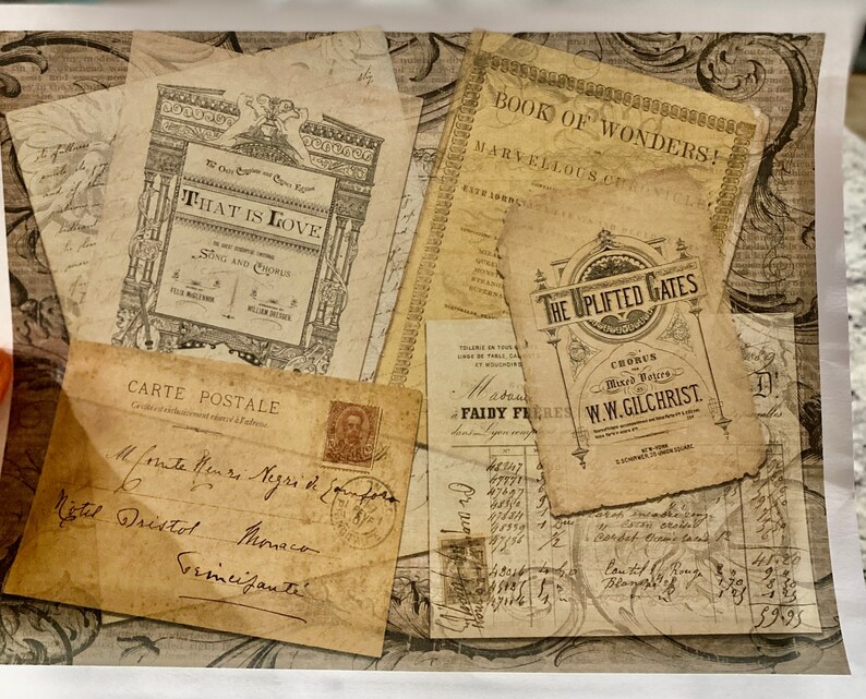 Beautiful Base Pages Set 2 Vintage Junk Journal Kit Retro - Etsy