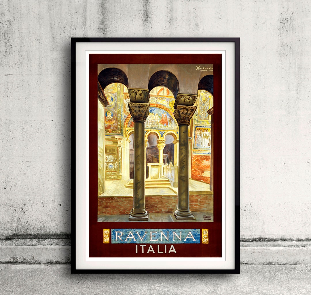Ravenna Travel Poster 1925 Vintage Travel Poster Fine Art Glicée Poster ...