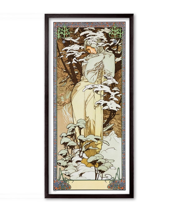 Alphonse Mucha Winter