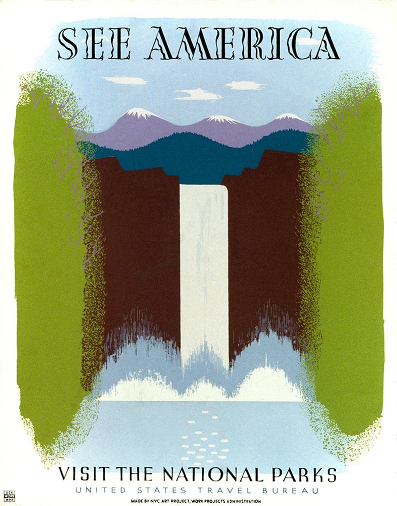 See America Fine Art Glicée Poster Digital Wall Art Illustration Print ...