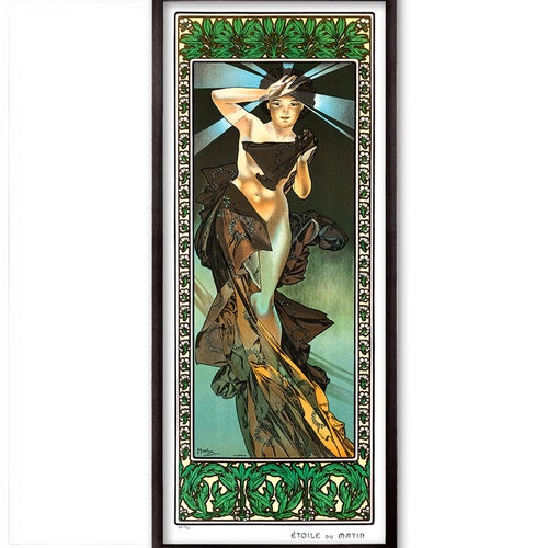 Evening Star by Alphonse Mucha Fine Art Glicée Poster Digital - Etsy
