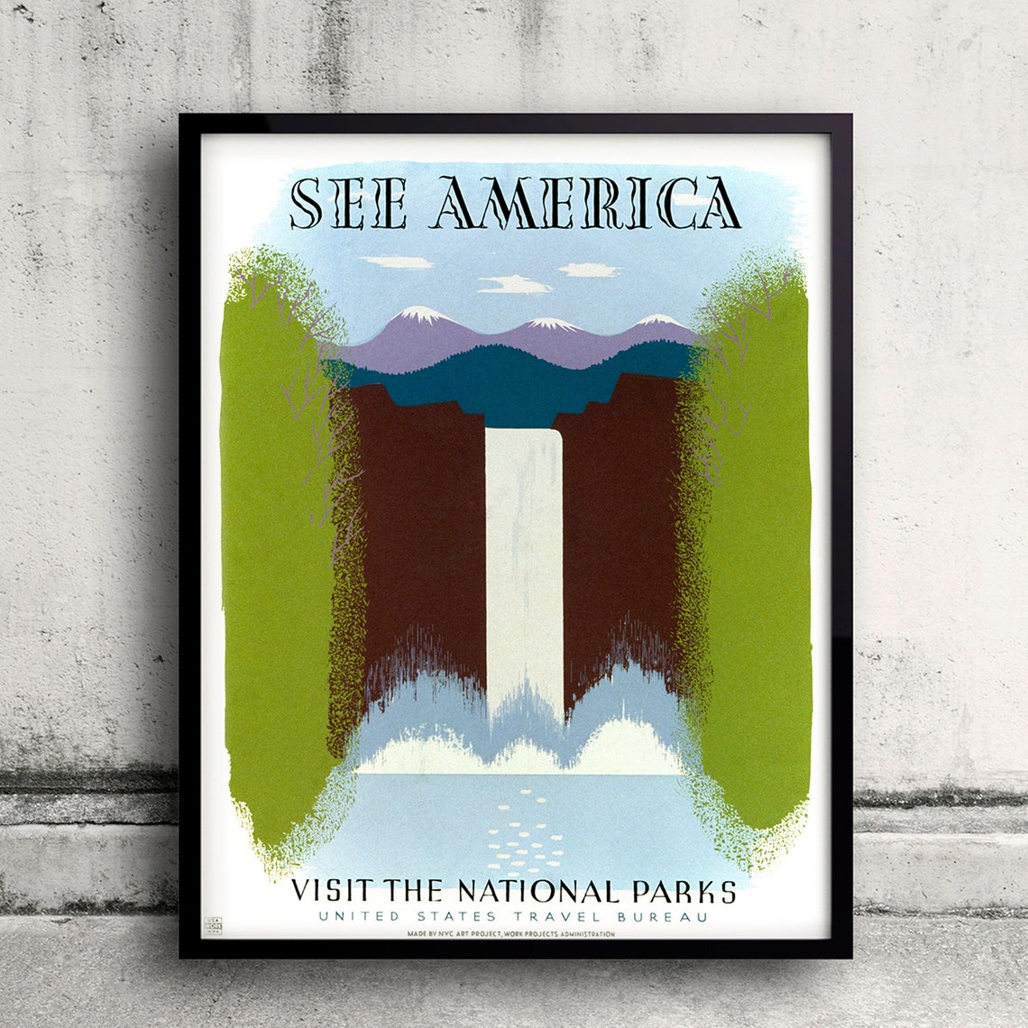 See America Fine Art Glicée Poster Digital Wall Art Illustration Print ...