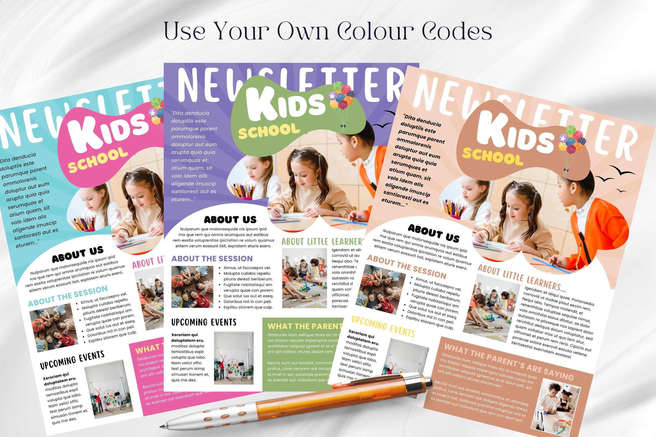 Email Newsletter Template for Kids, Editable Canva Template, Digital ...