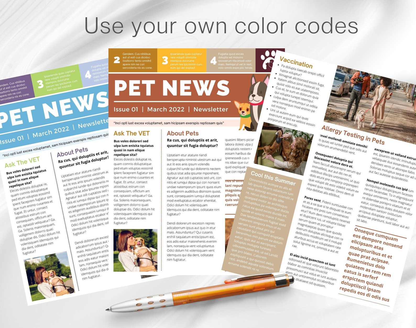 Pet Email Newsletter Template: Editable Canva Design (digital Download ...