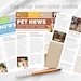 Pet Email Newsletter Template: Editable Canva Design (digital Download ...