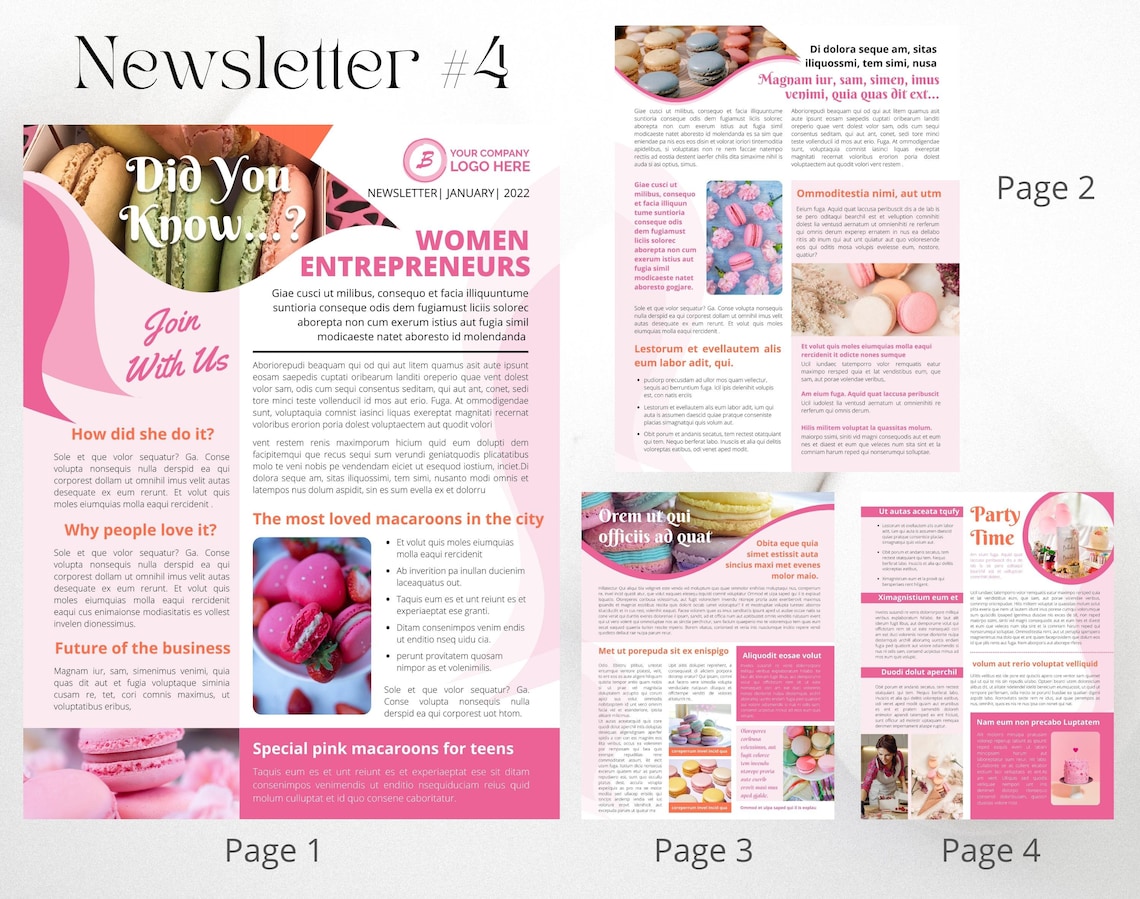 Email NEWSLETTER TEMPLATES Bundle Editable on Canva, Digital and ...