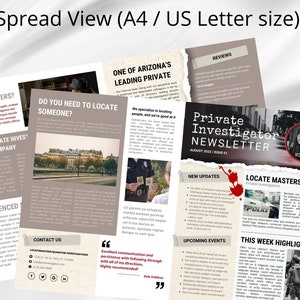 Email NEWSLETTER TEMPLATE Editable on Canva, Digital and Printable ...