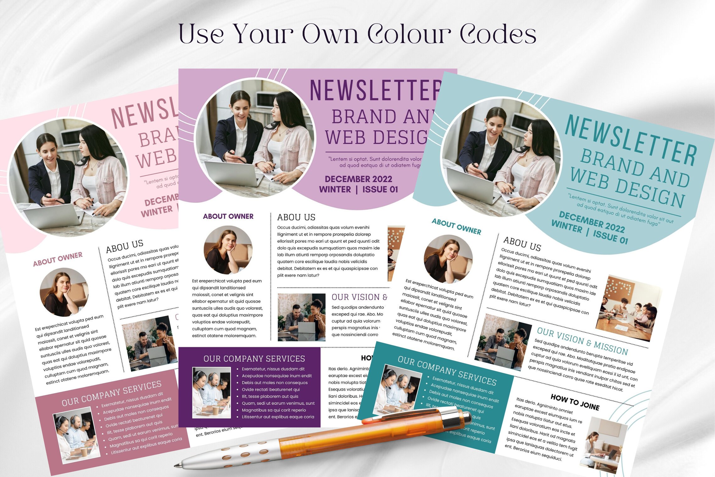 Self-editable Canva Newsletter Template | Digital & Printable | Instant ...