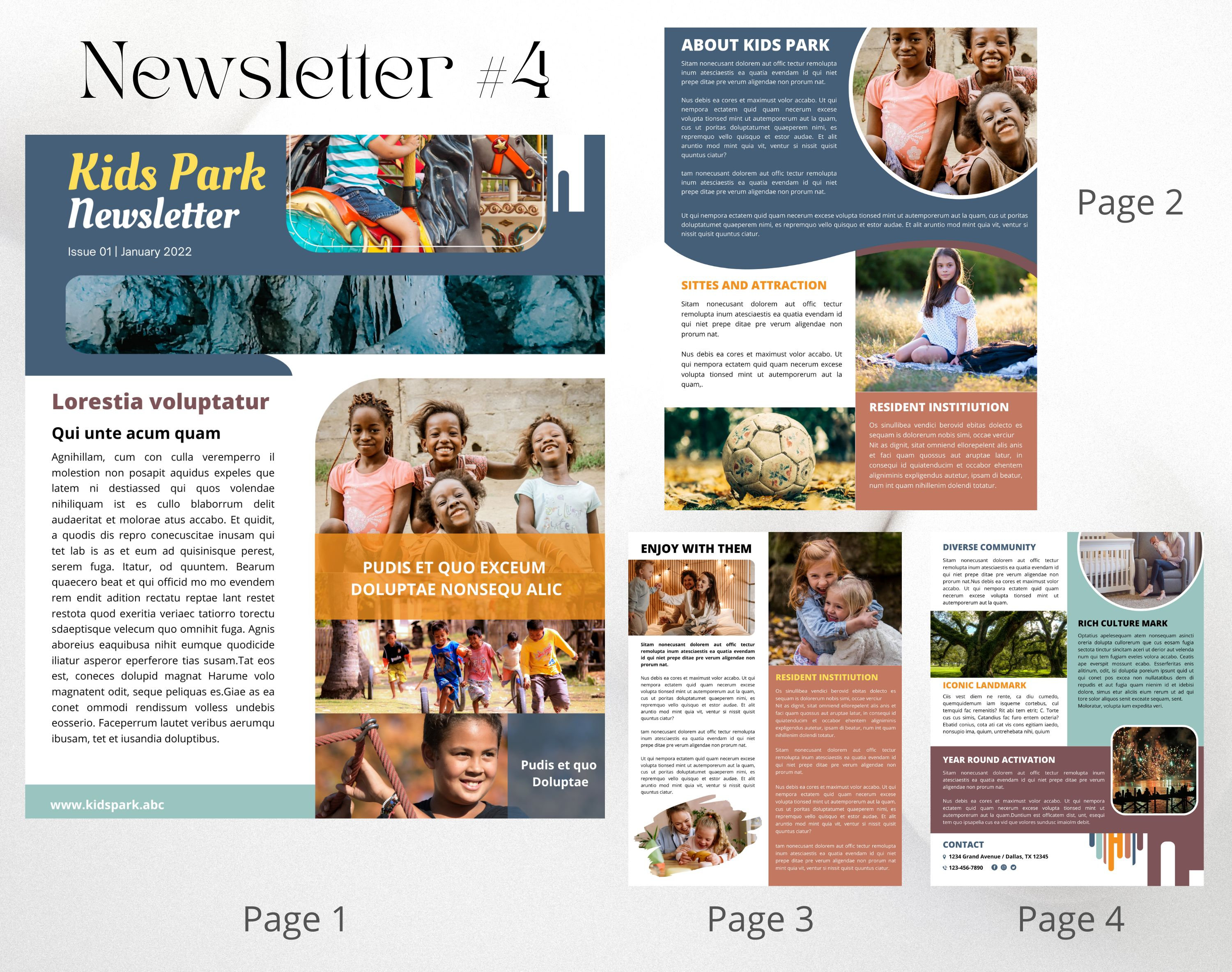 Kids NEWSLETTER BUNDLE Editable on Canva Templates, Digital and ...