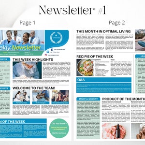 Email NEWSLETTER TEMPLATES Bundle Editable on Canva, Digital and ...