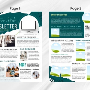 Editable Canva Newsletter Template: Email Marketing (digital Download ...