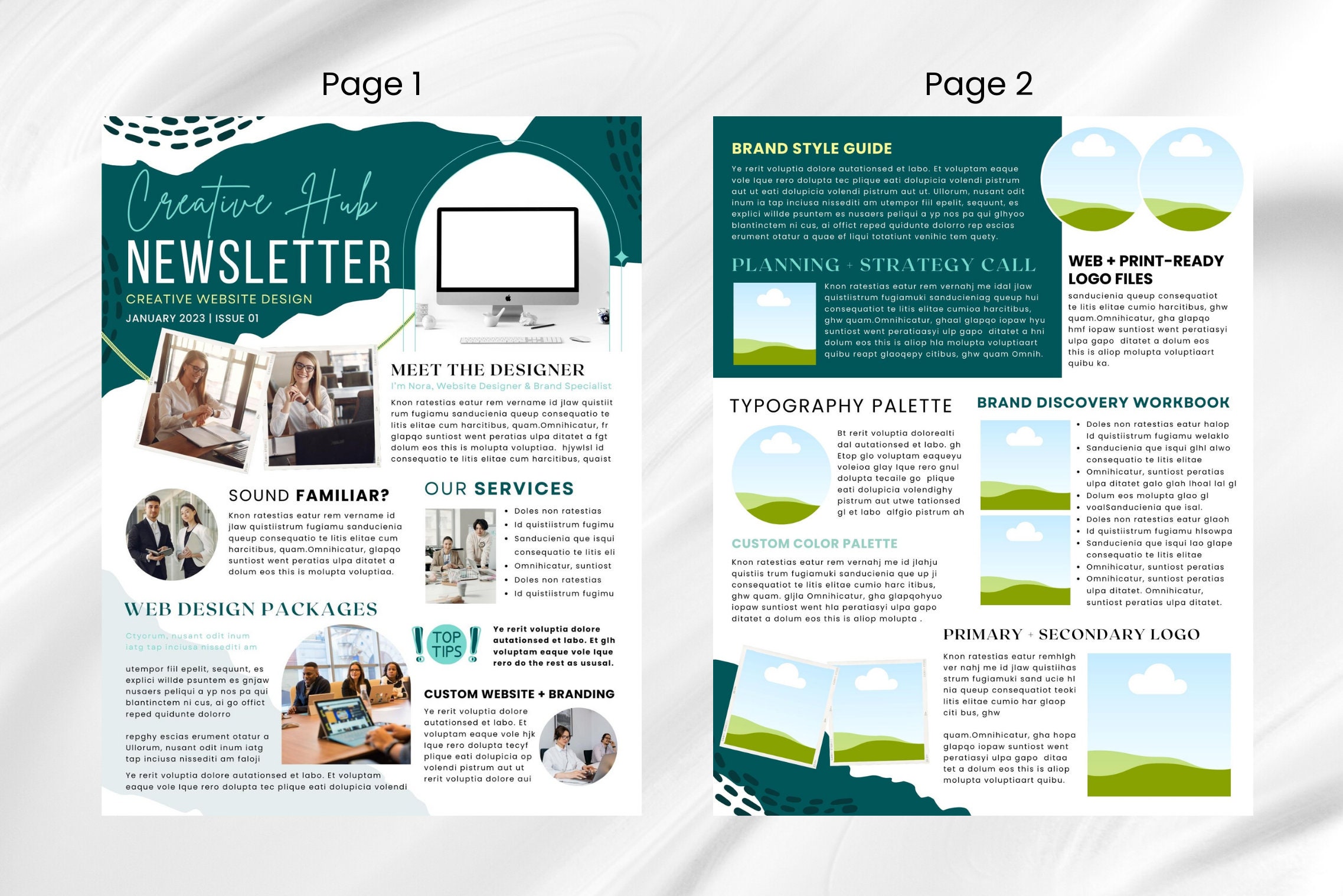 Editable Canva Newsletter Template: Email Marketing (digital Download ...