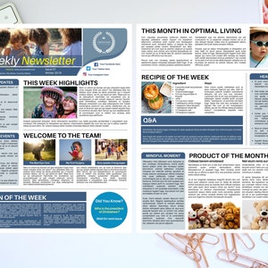 Editable Canva Newsletter Template: Printable Email Marketing (digital ...