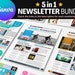 Email NEWSLETTER TEMPLATES Bundle Editable on Canva, Digital and ...